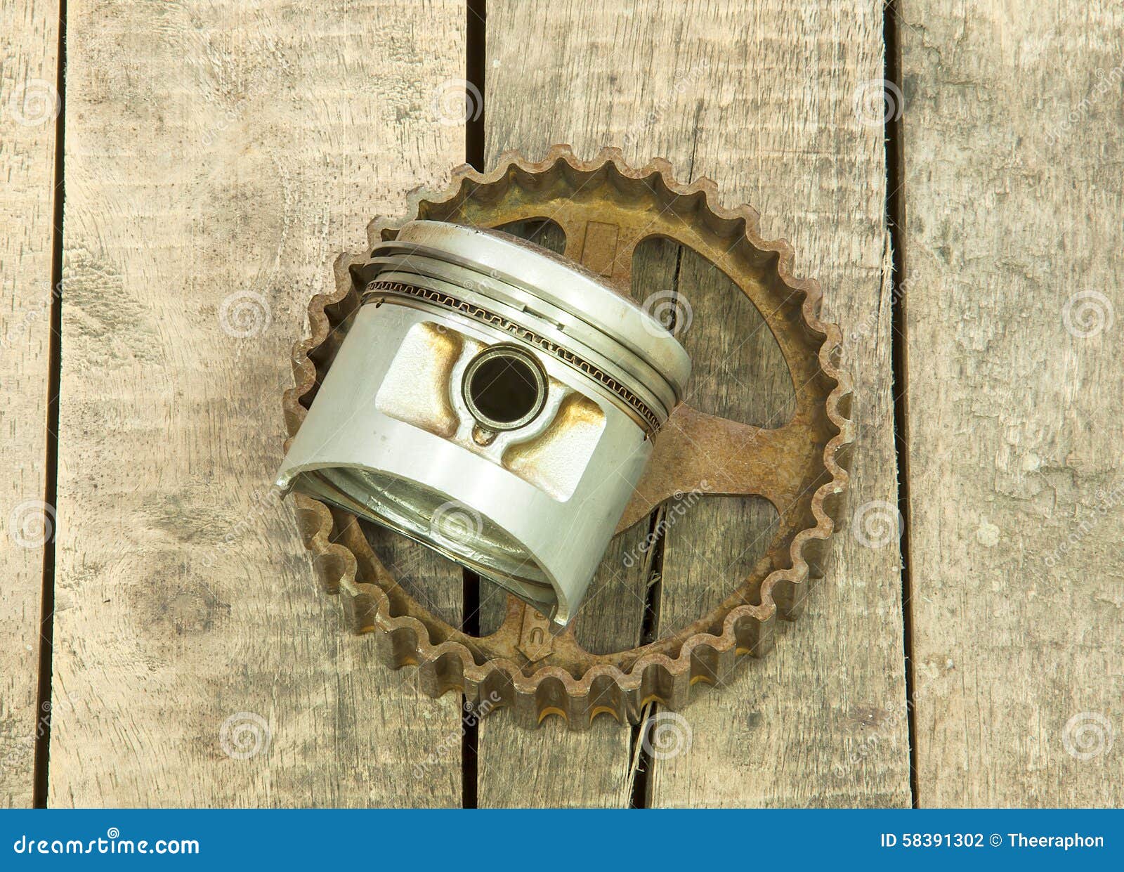 Piston, gear stock photo. Image of technical, piston - 58391302