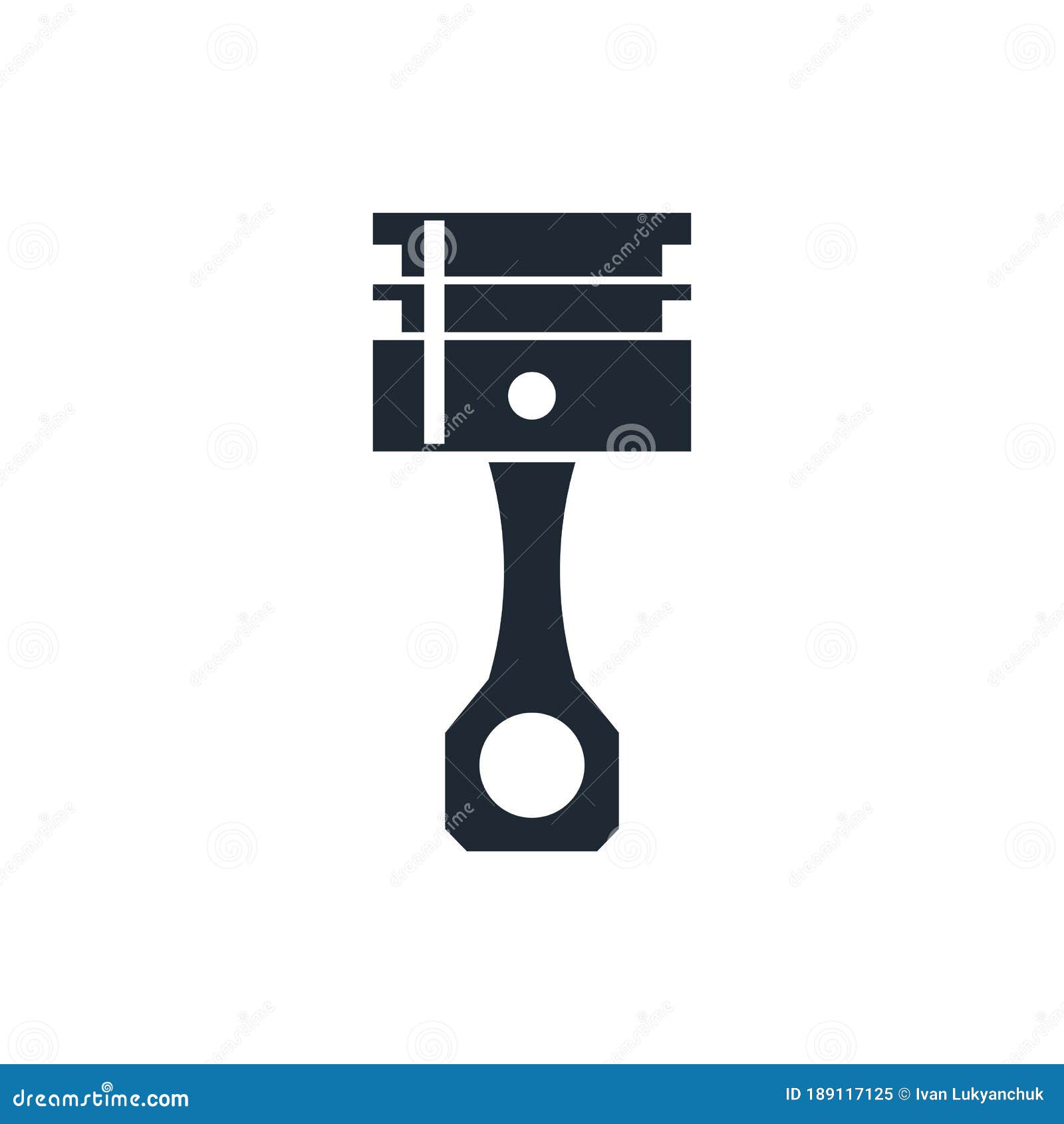 Piston Icon Motor Service Symbol Stock Vector - Illustration of vehicle ...