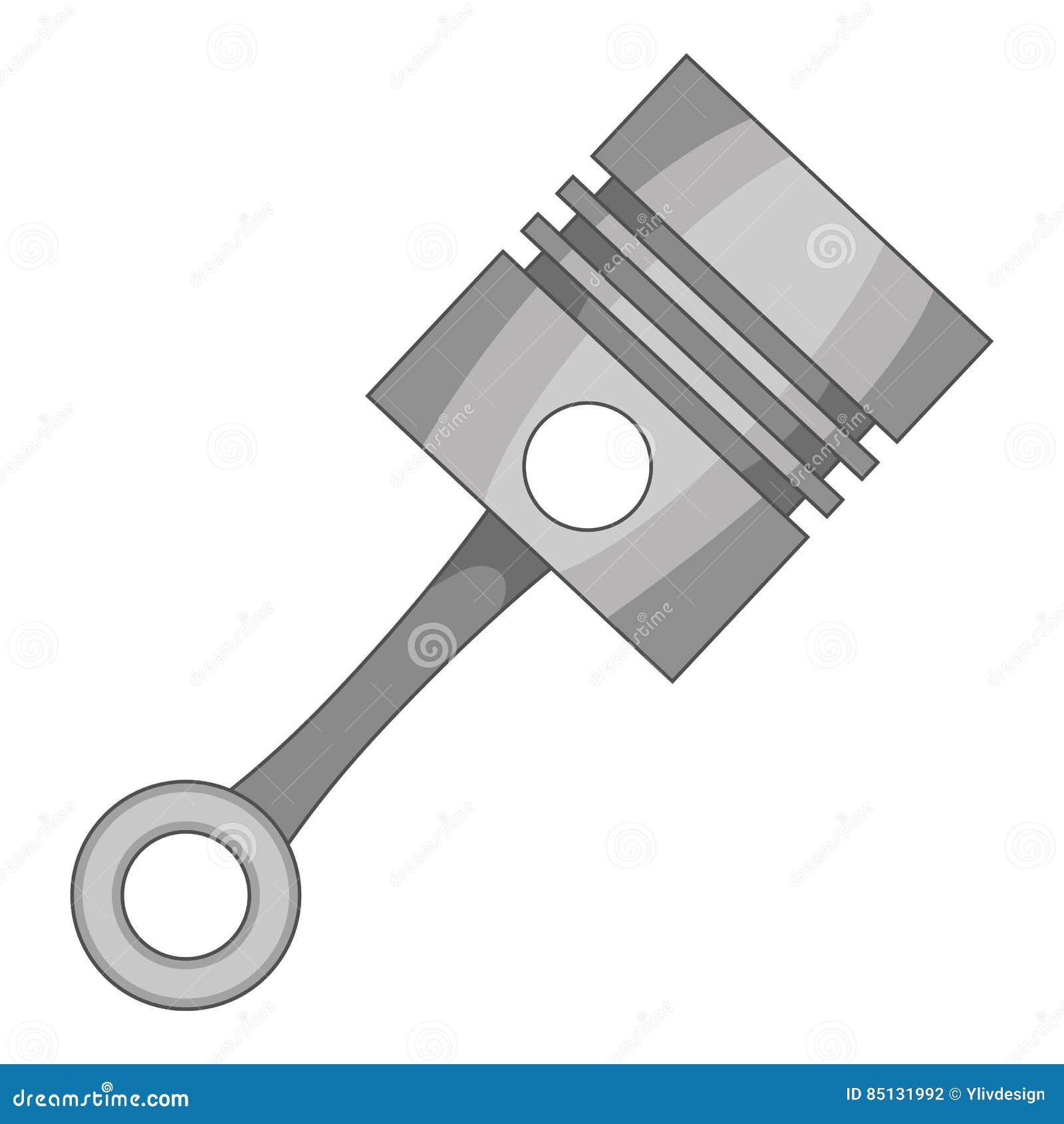 Piston icon, cartoon style stock vector. Illustration of race - 85131992