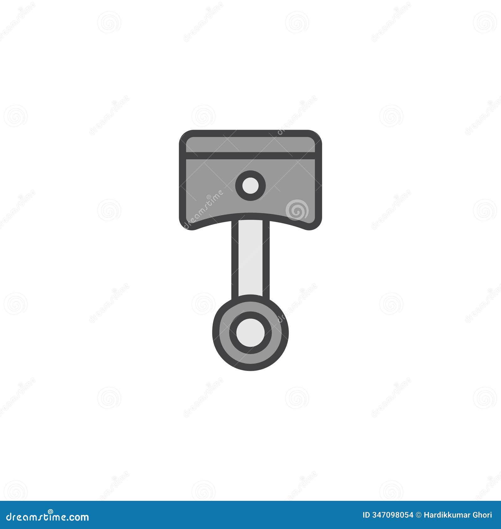 Piston Icon in Colored Version Stock Illustration - Illustration of ...