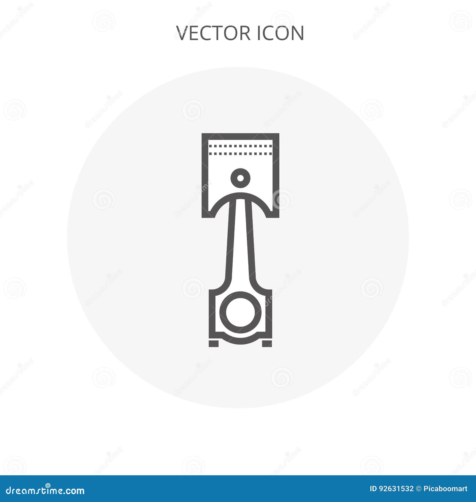 Piston Icon Illustration Isolated Vector Sign Symbol Stock Vector ...