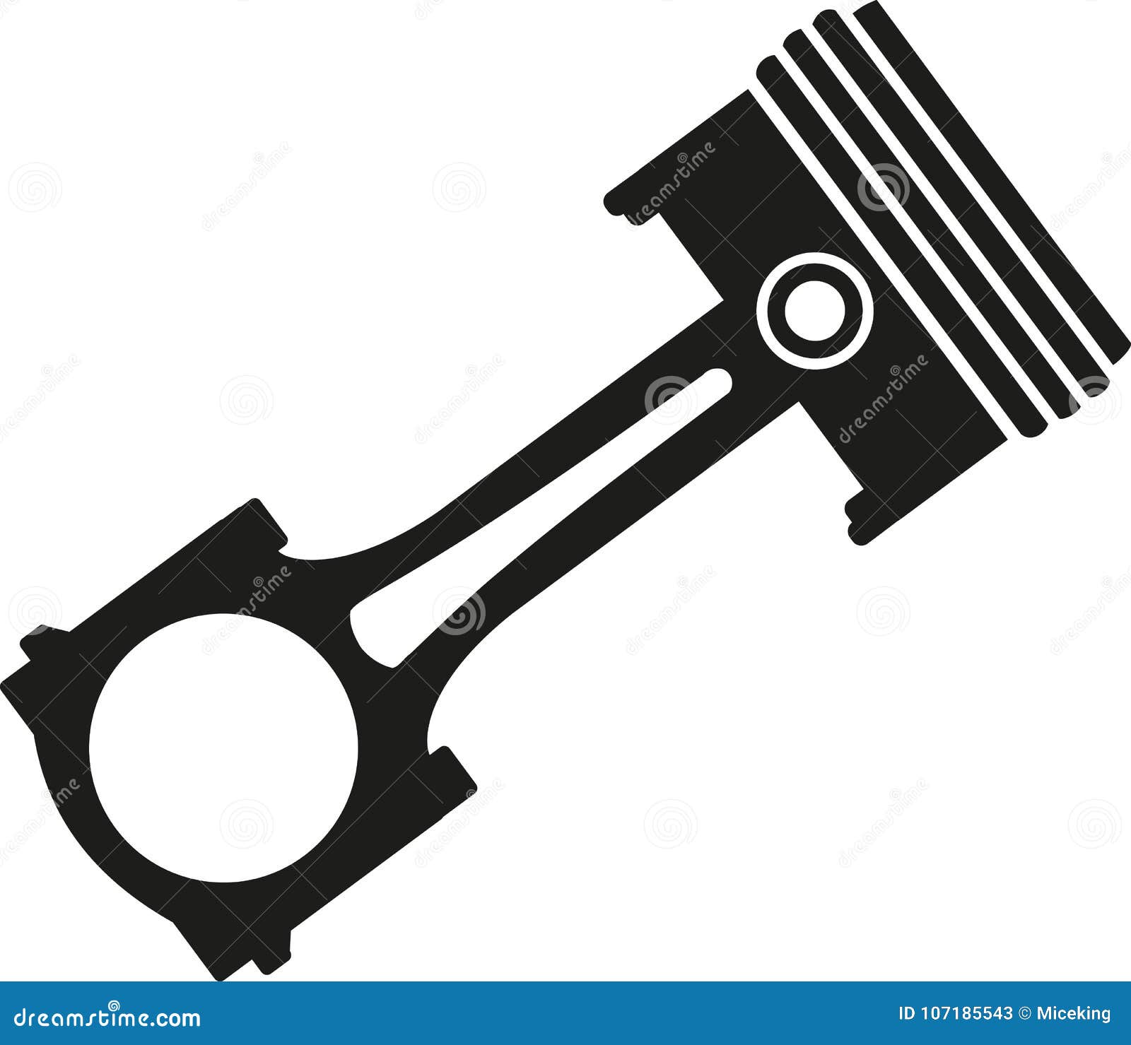 Piston icon vector stock vector. Illustration of logo - 107185543