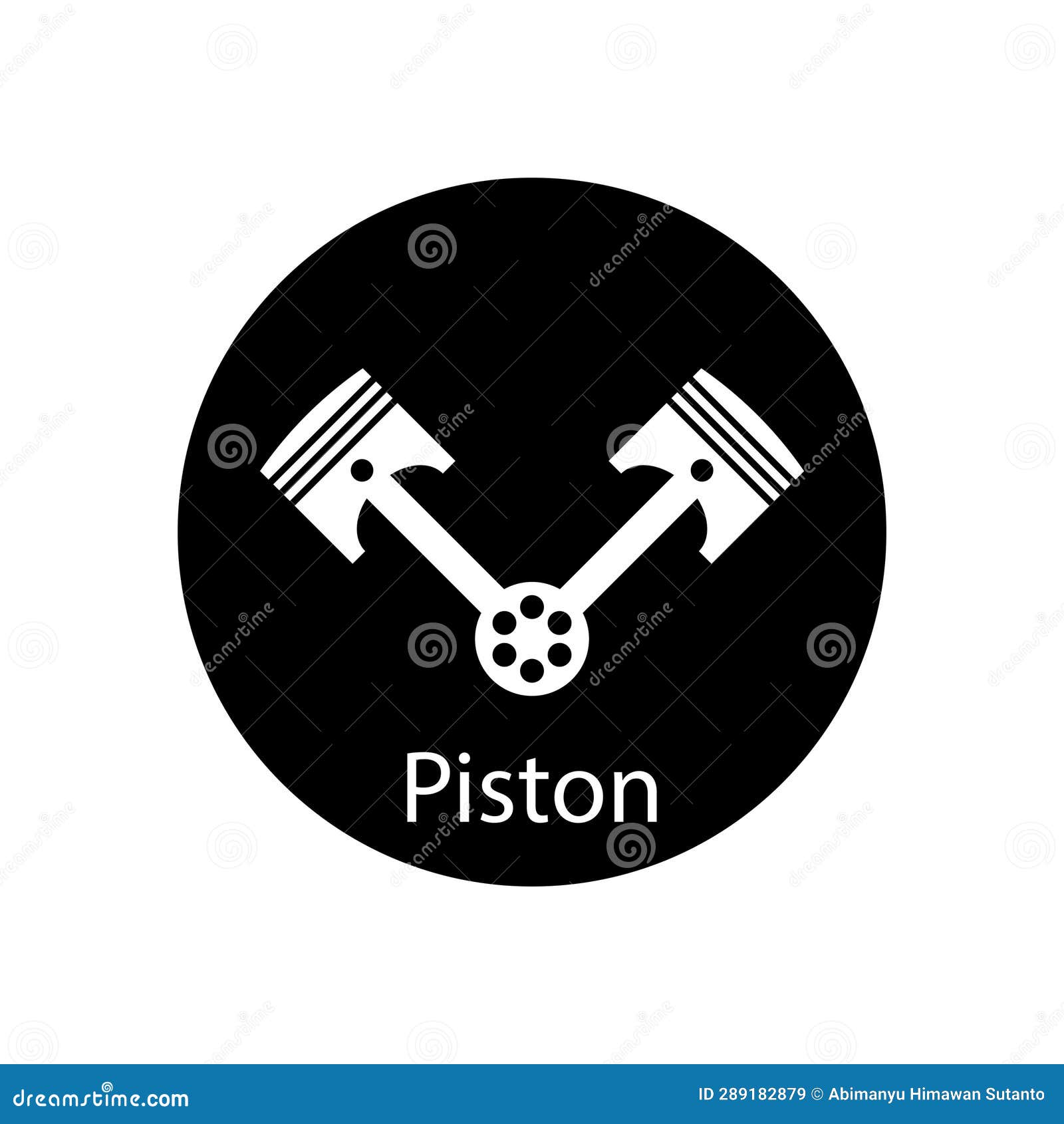 Piston icon vector stock illustration. Illustration of graphic - 289182879