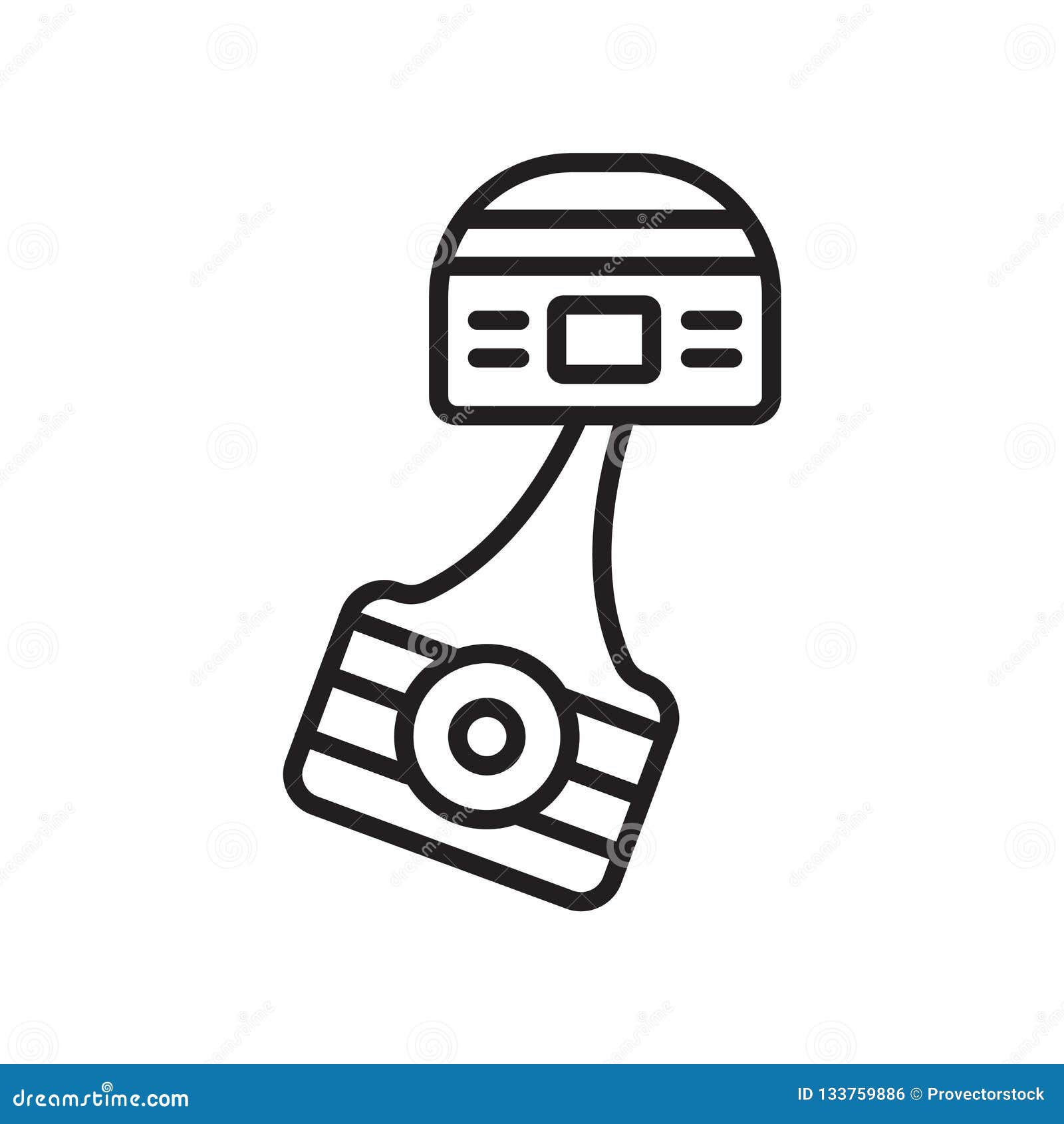 Piston Icon Vector Sign and Symbol Isolated on White Background Stock ...