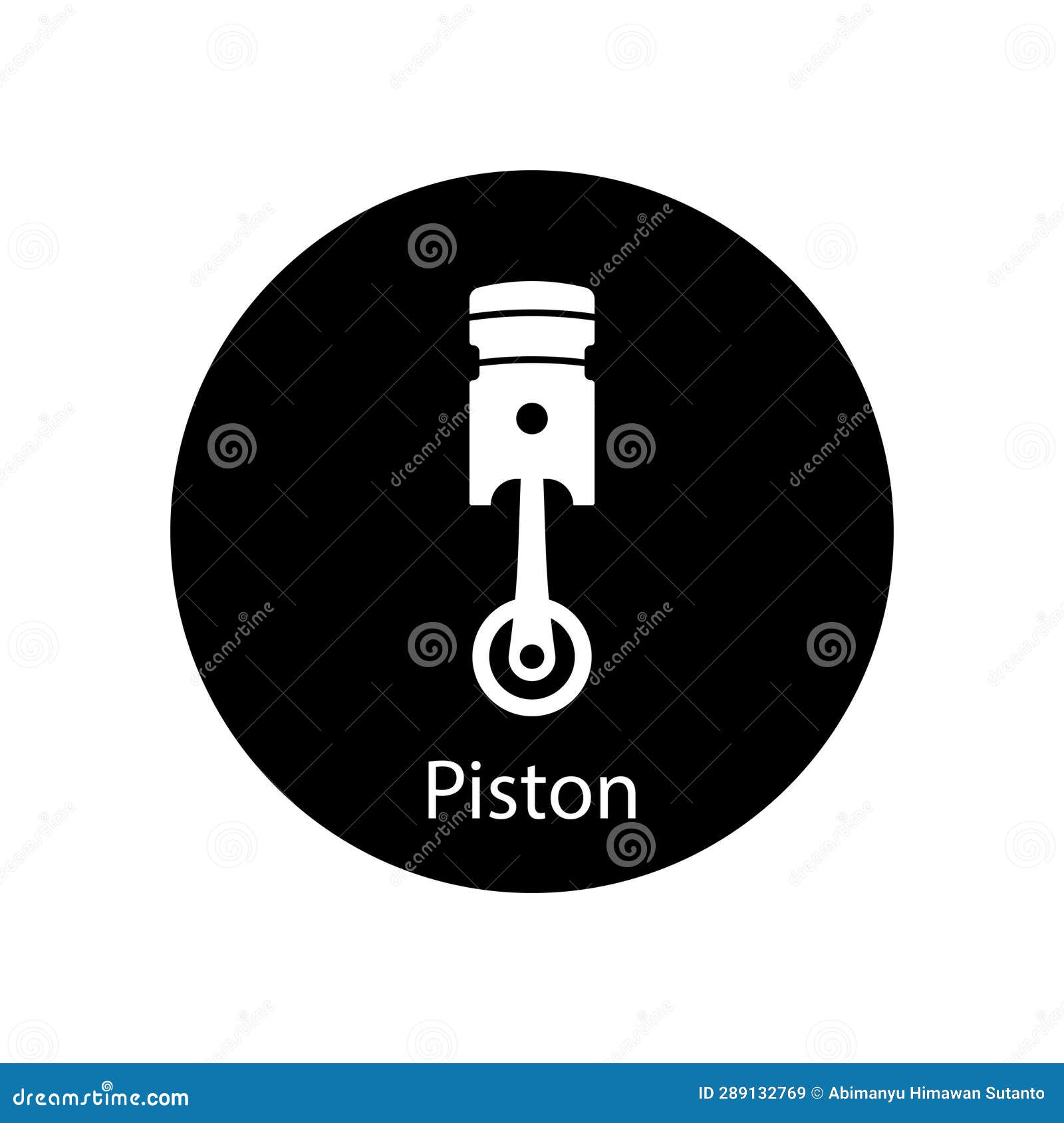 Piston icon vector stock illustration. Illustration of drawing - 289132769