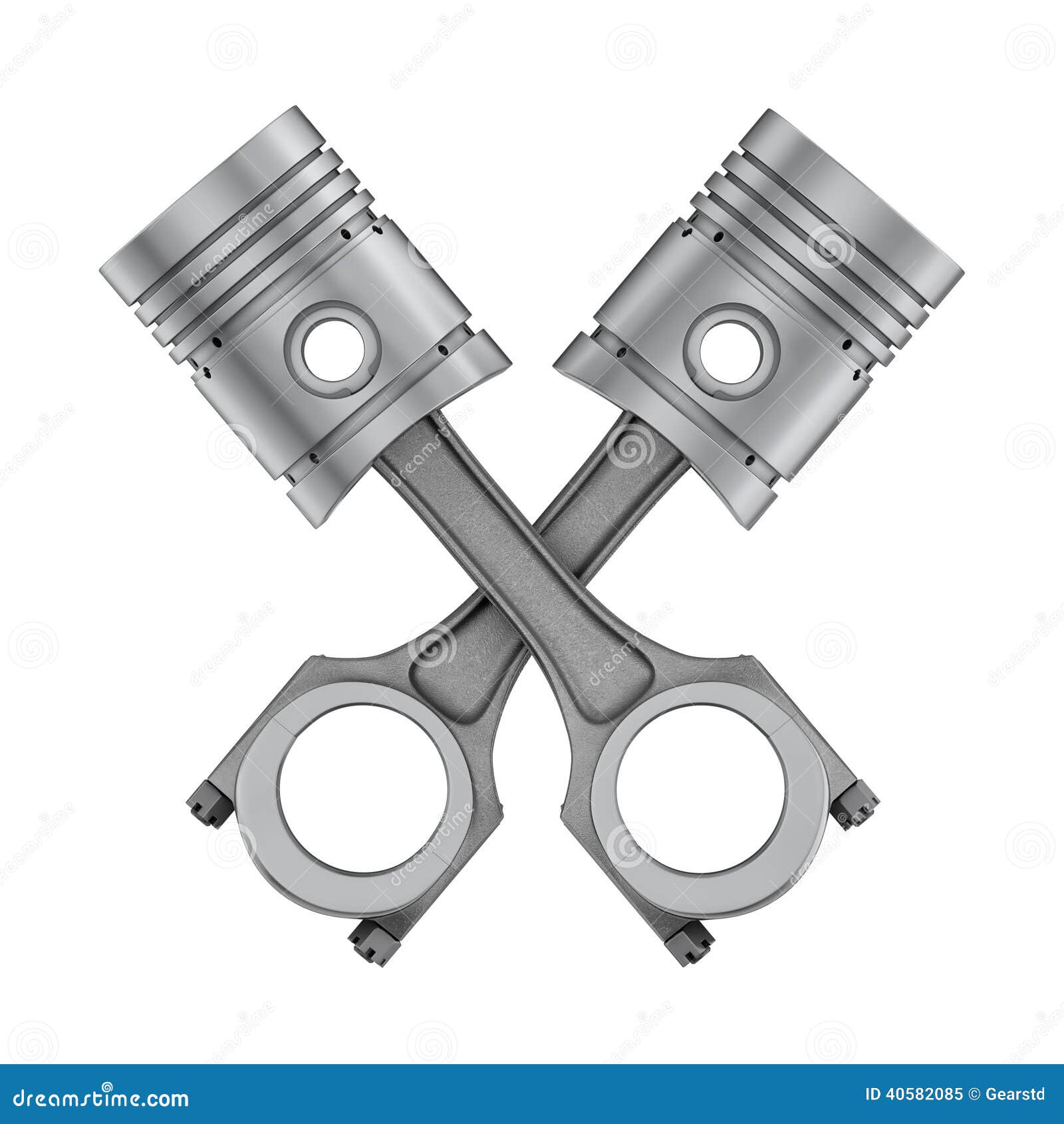 Piston Isolated on White Backgound Stock Illustration - Illustration of ...