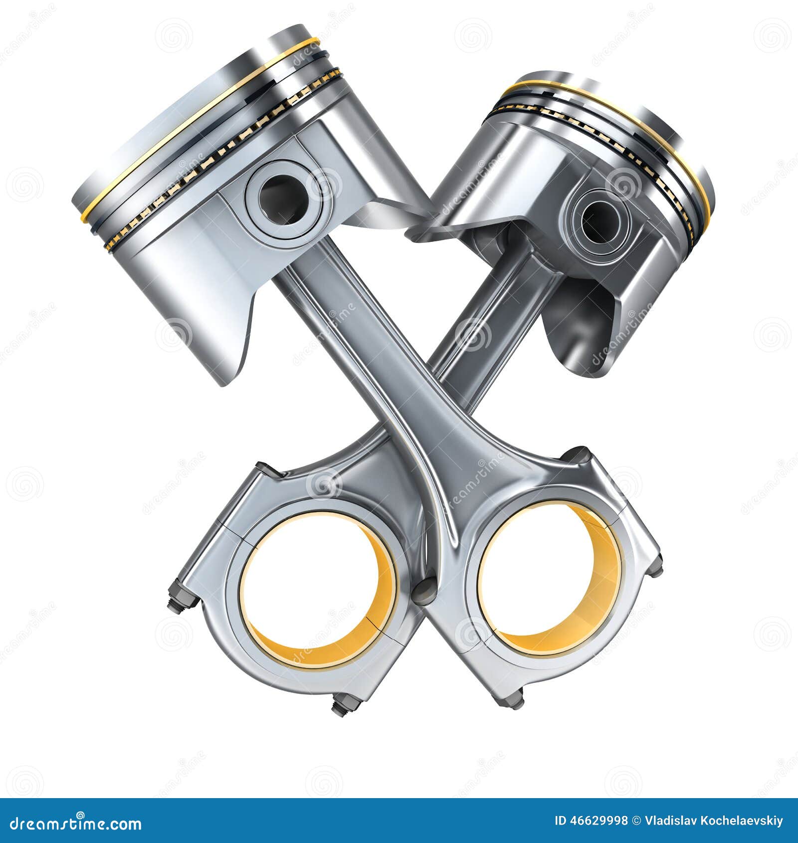 Piston stock illustration. Illustration of automobile - 46629998