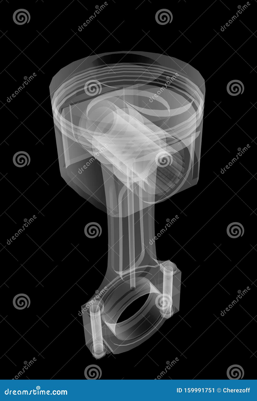 Piston X-Ray style stock illustration. Illustration of diesel - 159991751