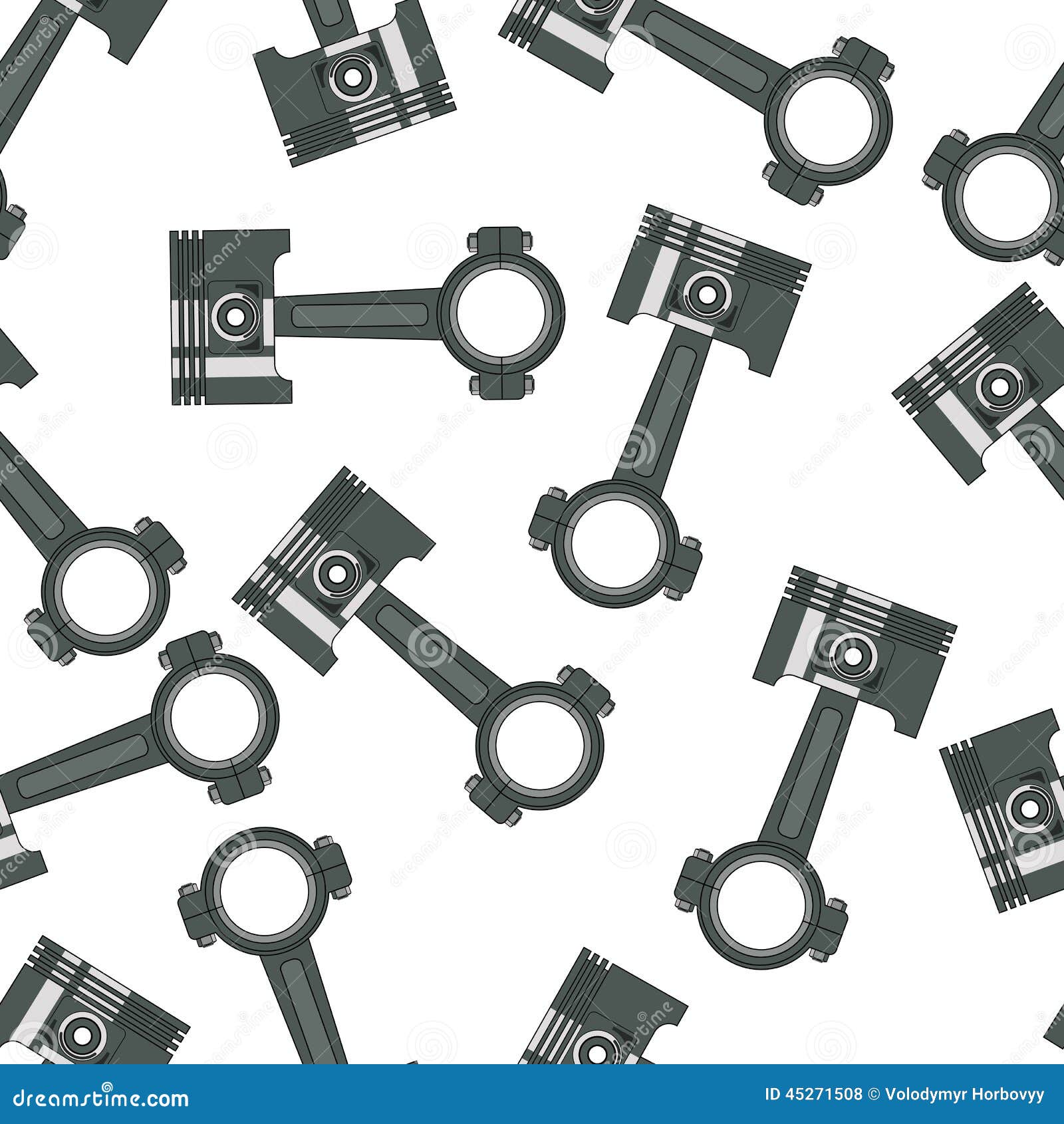 Piston seamless stock vector. Illustration of doodle - 45271508