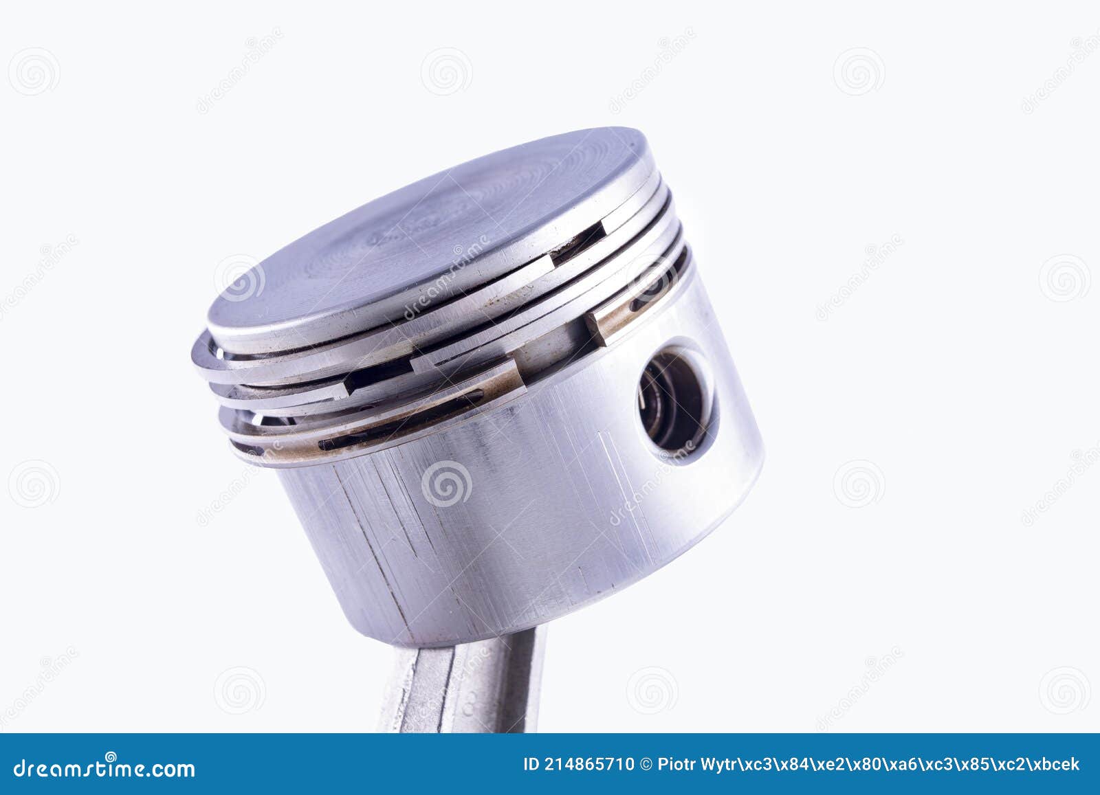 Piston of a Small Internal Combustion Engine. Spare Parts for Repair in ...