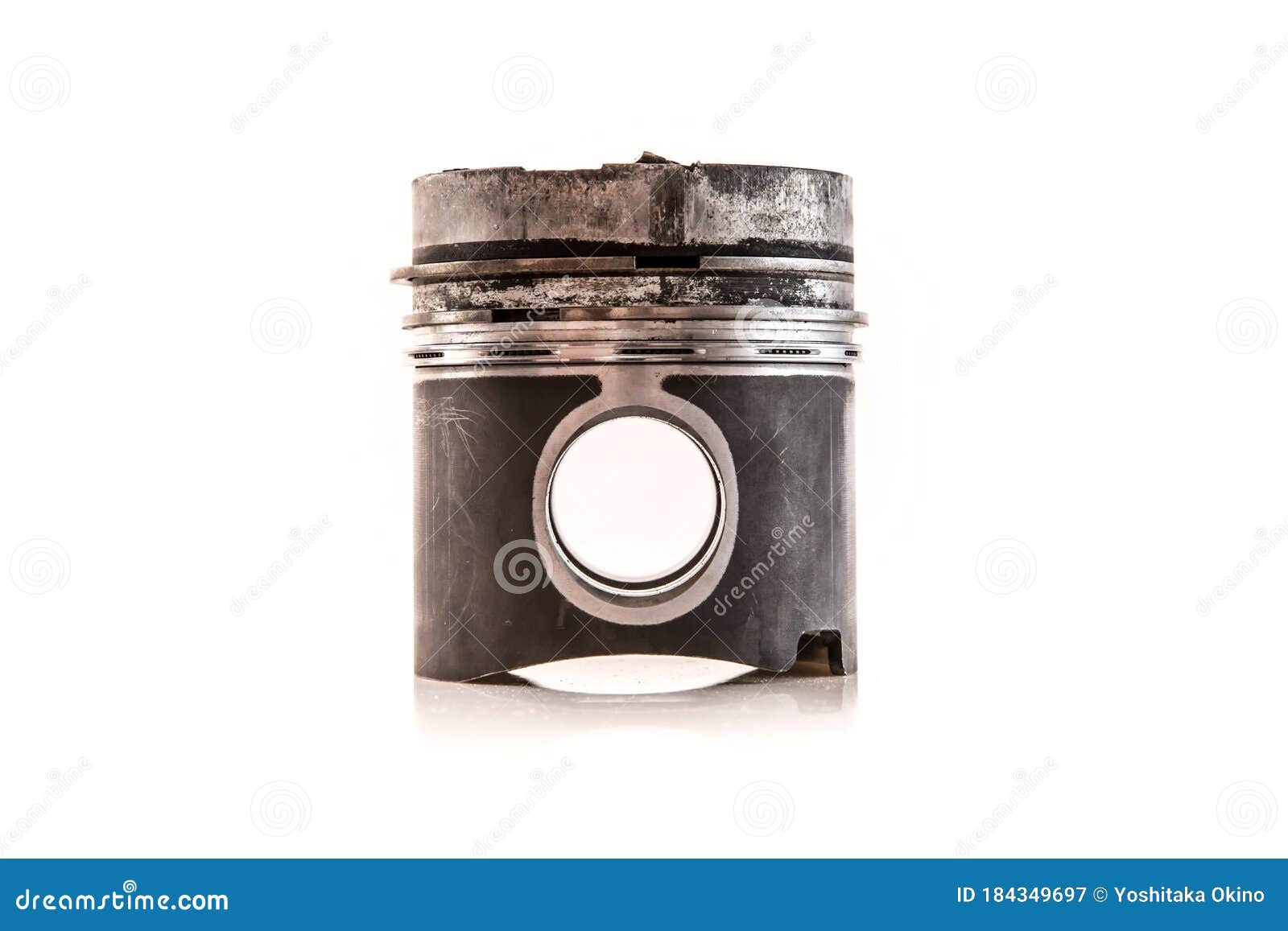 Piston Stuck with Valve Fragment is Broken Stock Image - Image of ring ...