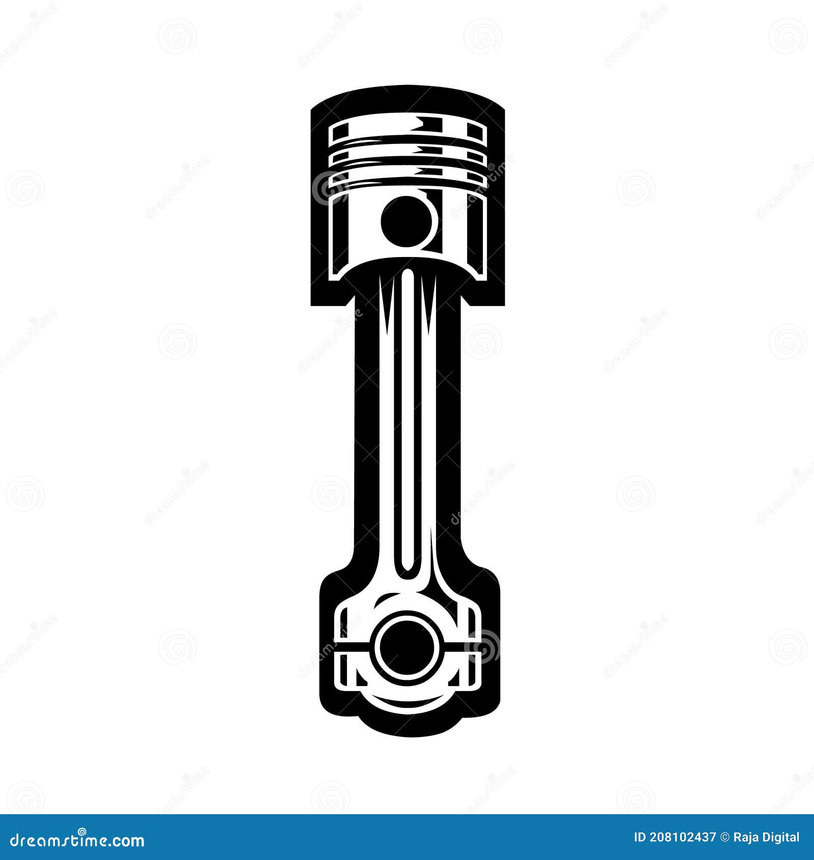 Piston Vector Image, Piston Illustration, Isolated Stock Vector ...