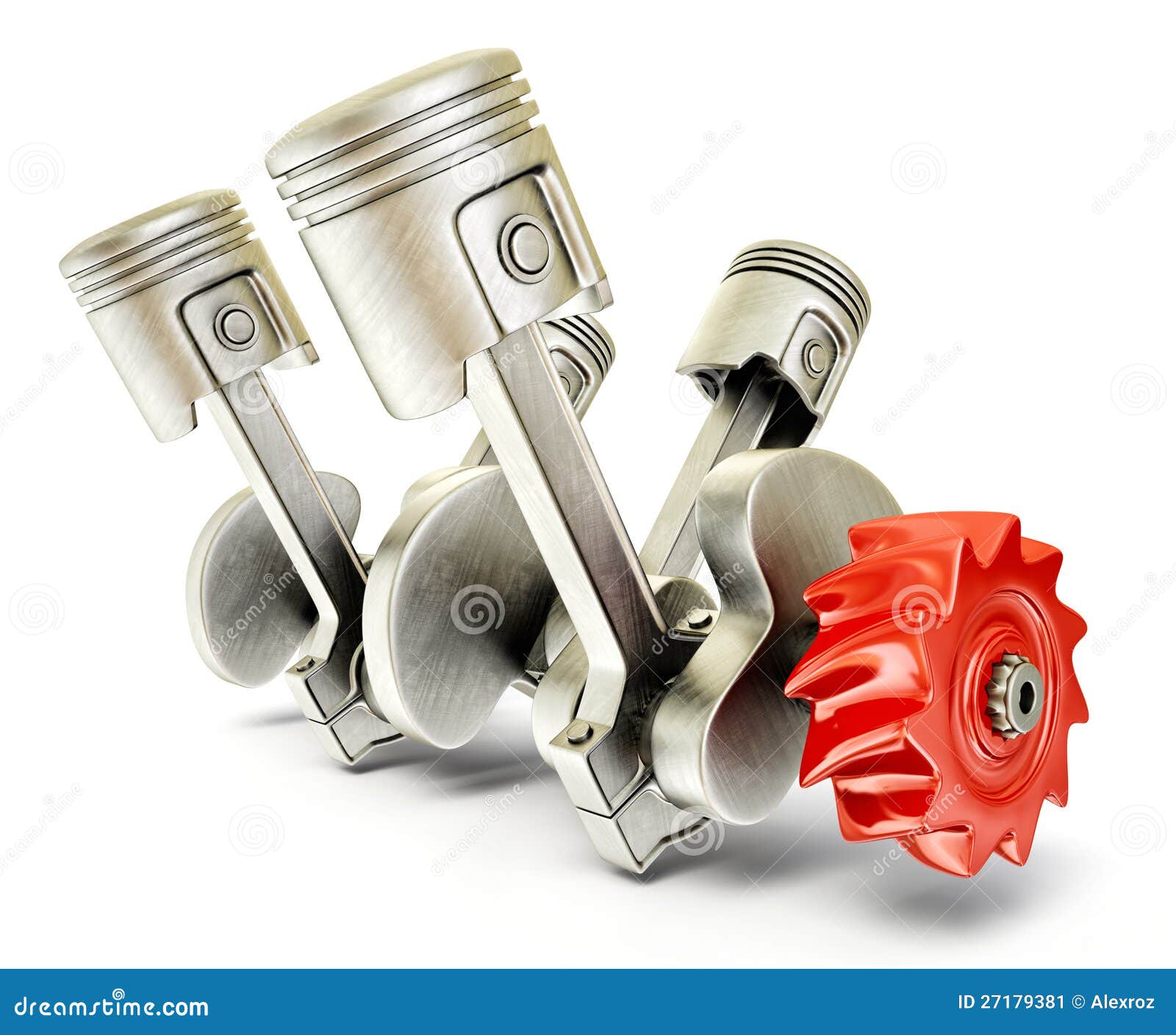 Pistones stock de ilustración. Ilustración de brillante - 27179381