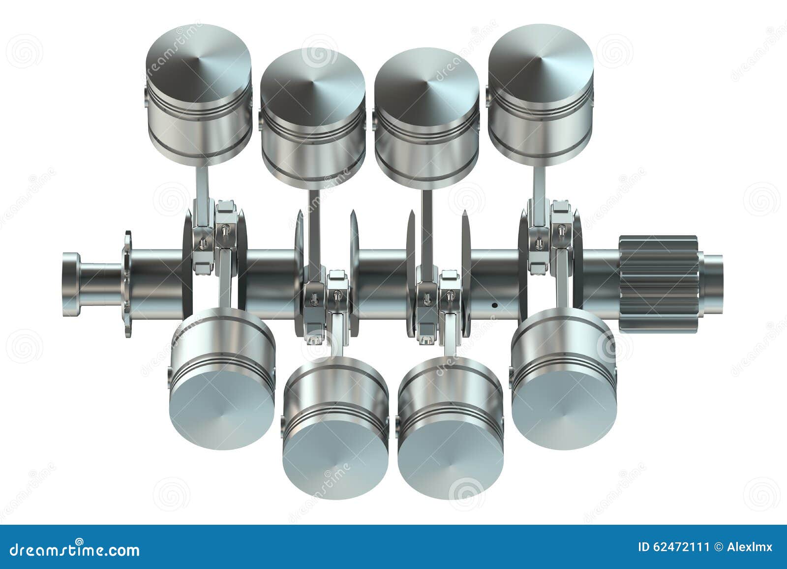 Pistones del motor de V8 stock de ilustración. Ilustración de pistones ...