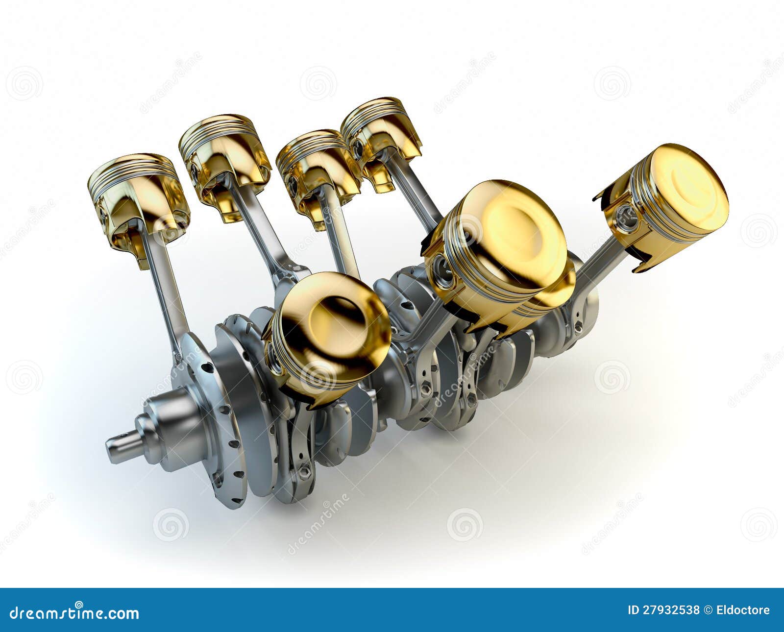 Pistoni del motore del V8 illustrazione di stock. Illustrazione di ...