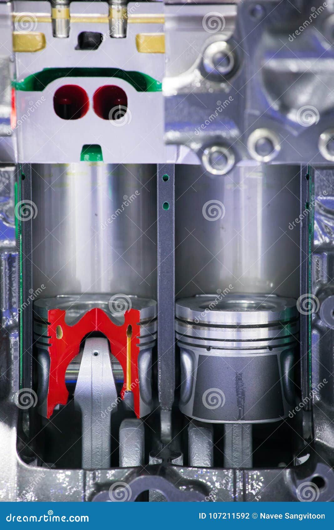 Pistoni Del Motore Di Automobile Fotografia Stock - Immagine di parte ...