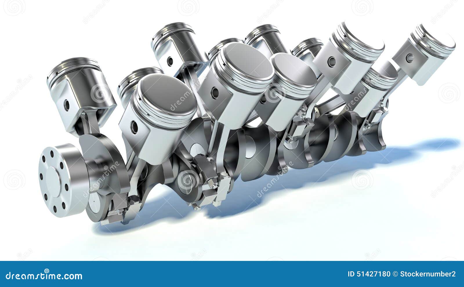 Pistoni del motore V10 3d illustrazione di stock. Illustrazione di ...