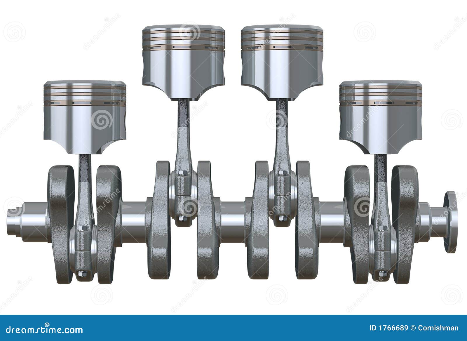 Pistons et vilebrequin illustration stock. Illustration du boucle - 1766689