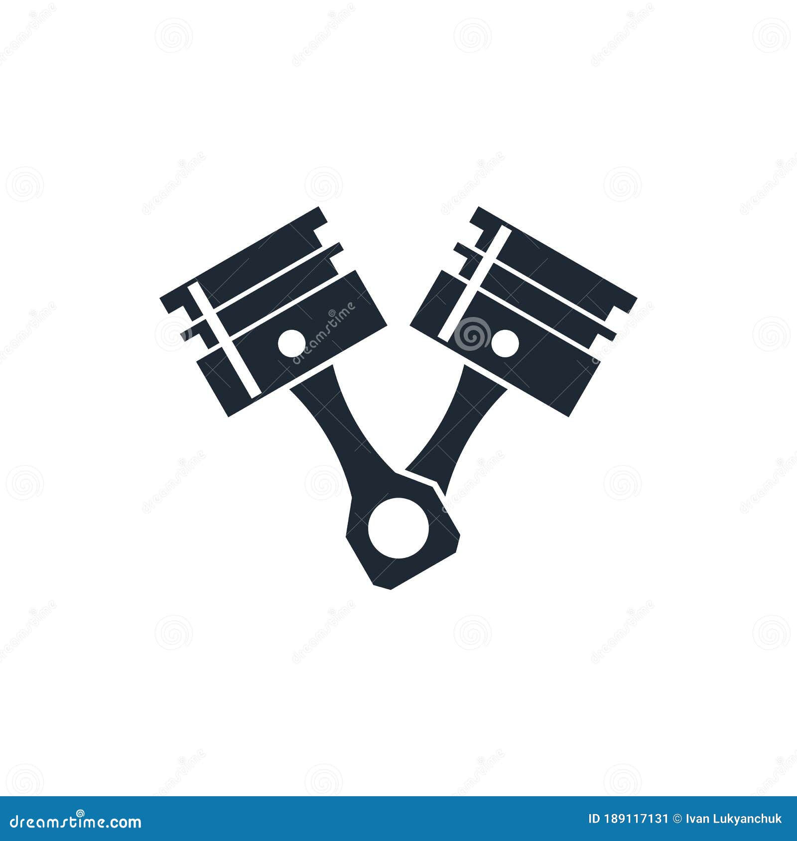 Piston Icon Motor Service Symbol Stock Vector - Illustration of symbol ...