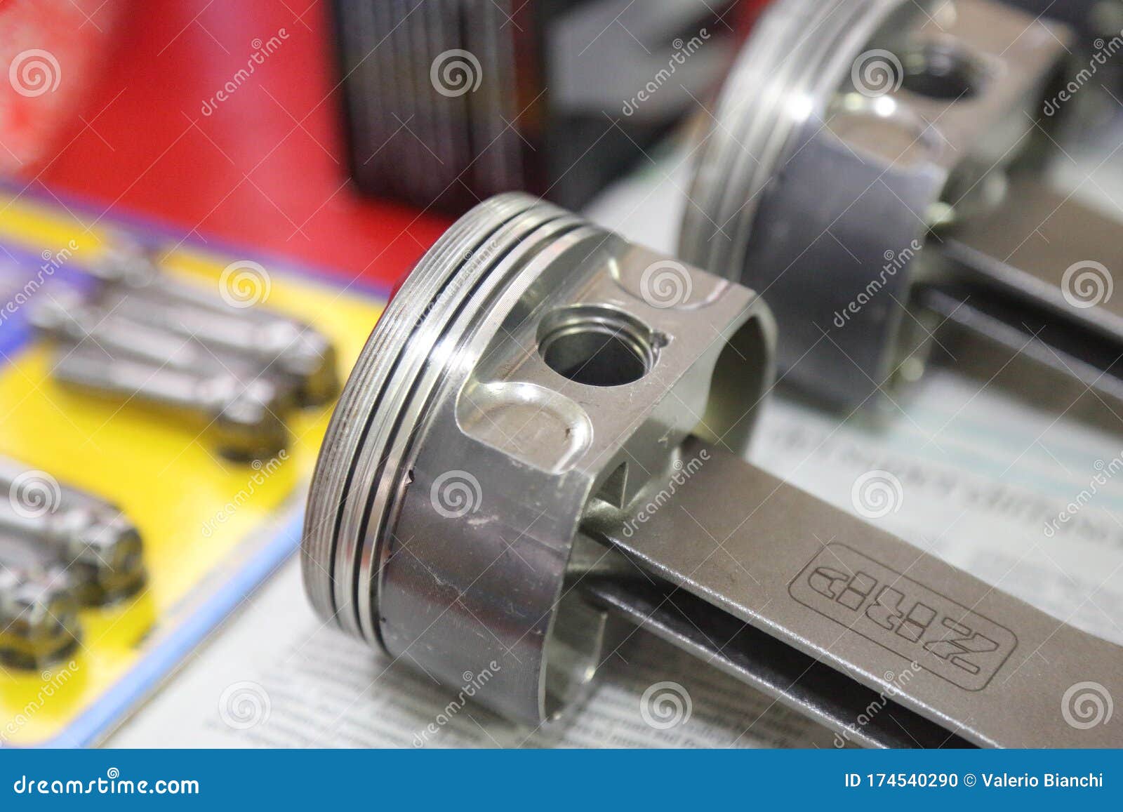 Pistons of an Internal Combustion Engine Stock Photo - Image of metal ...