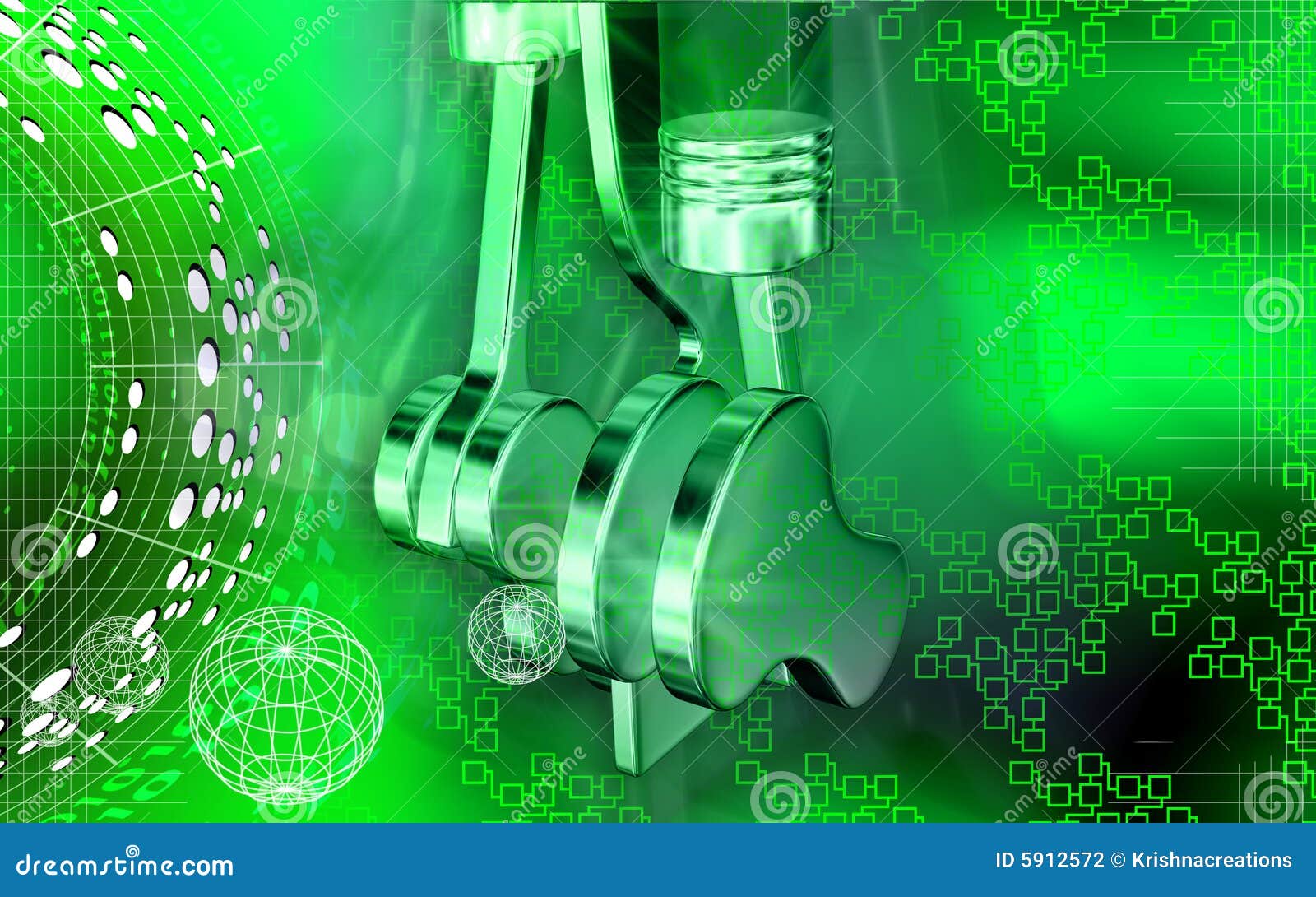 Pistons working in engines stock illustration. Illustration of engine ...