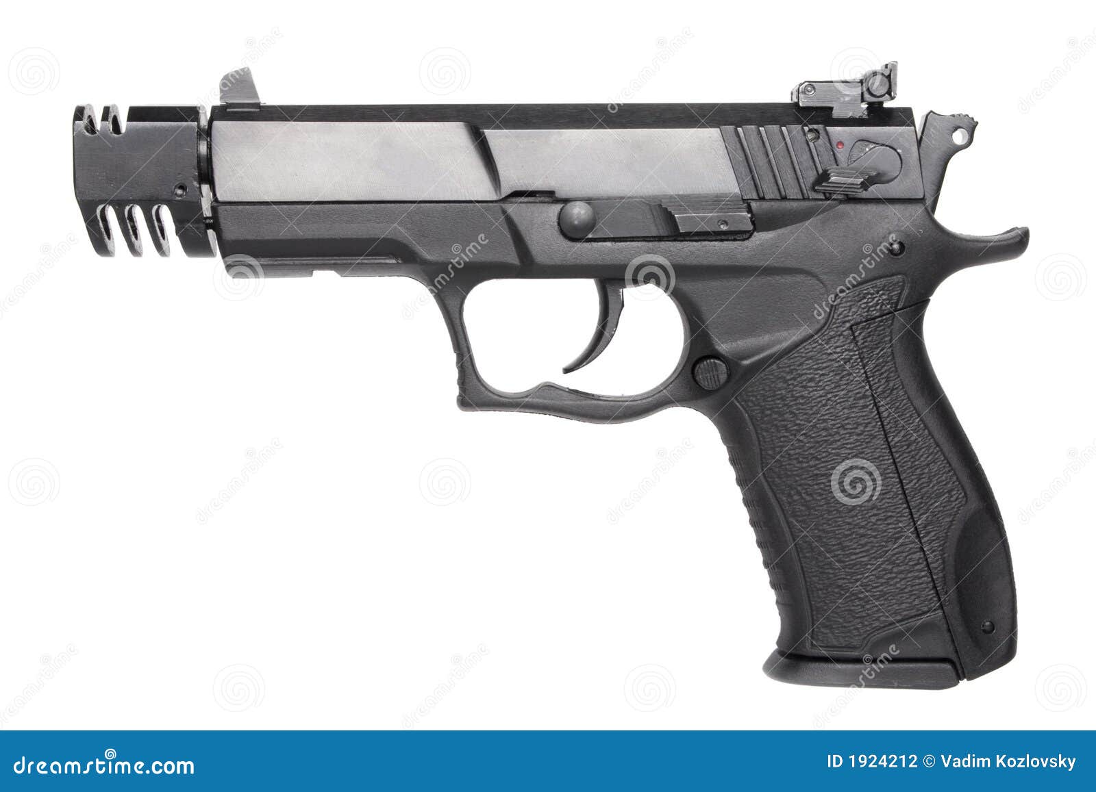 Pistool stock foto. Image of gevecht, politie, bescherming - 1924212