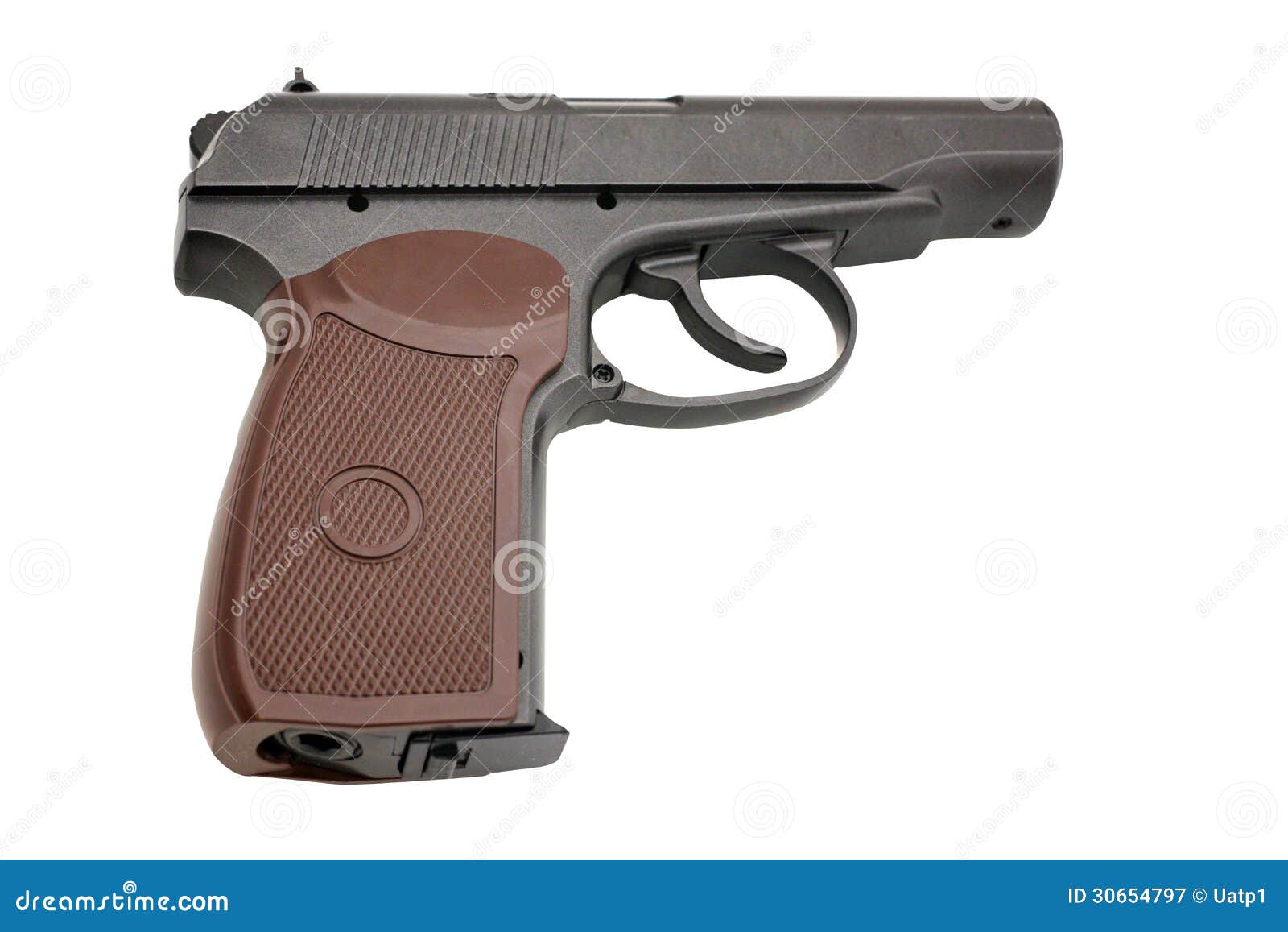 Pistool stock afbeelding. Image of kogel, bescherming - 30654797