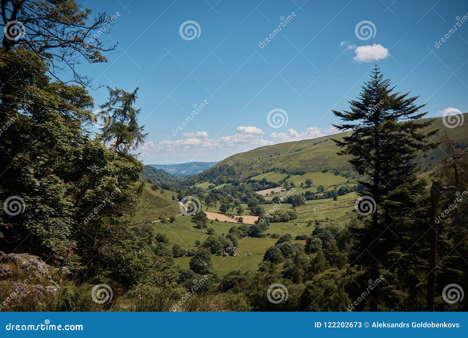 Pistyll Rhaeadr Waterfall . Stock Image - Image of long, landmark ...
