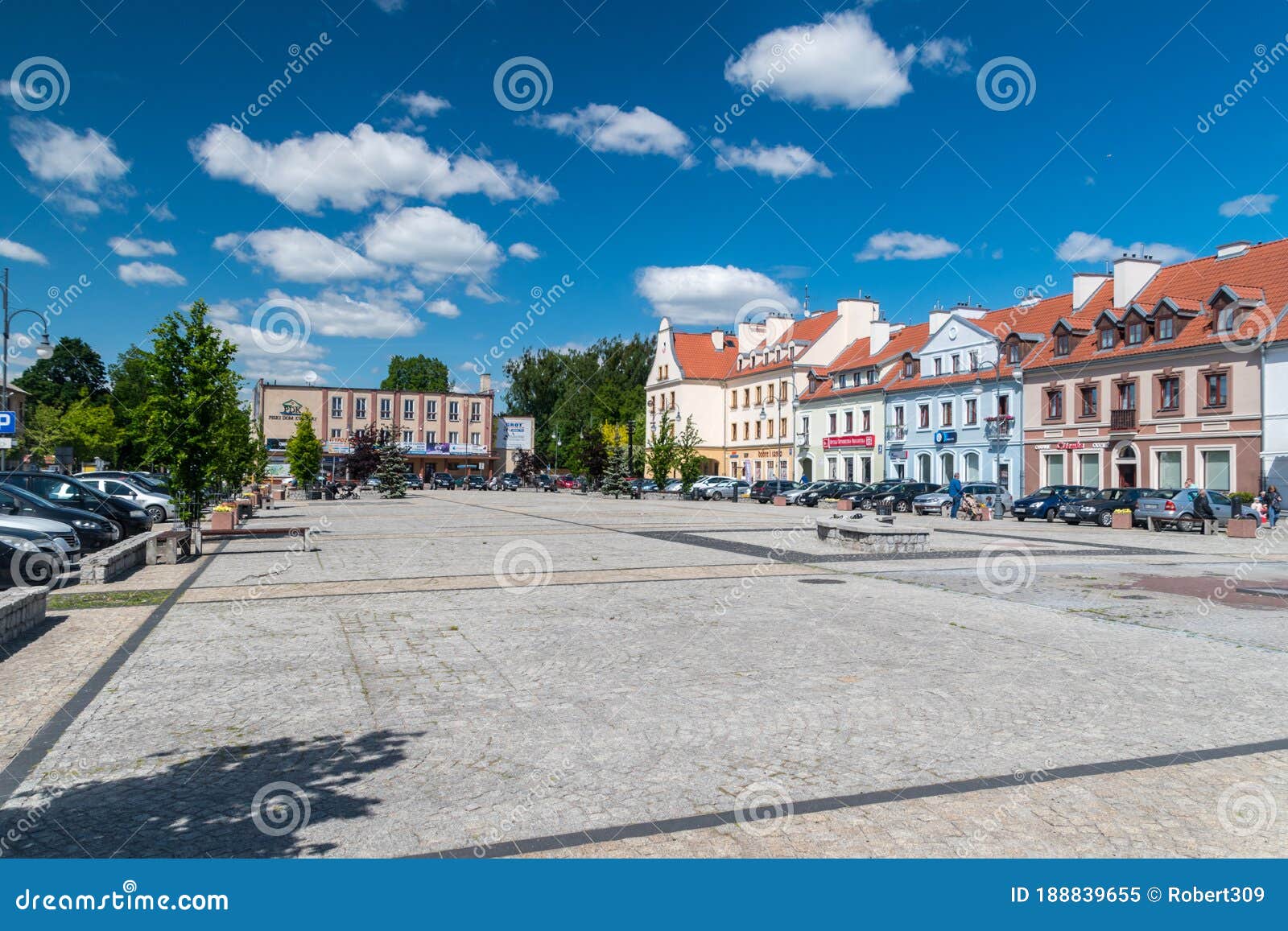 Market square in Pisz editorial image. Image of urban - 188839655