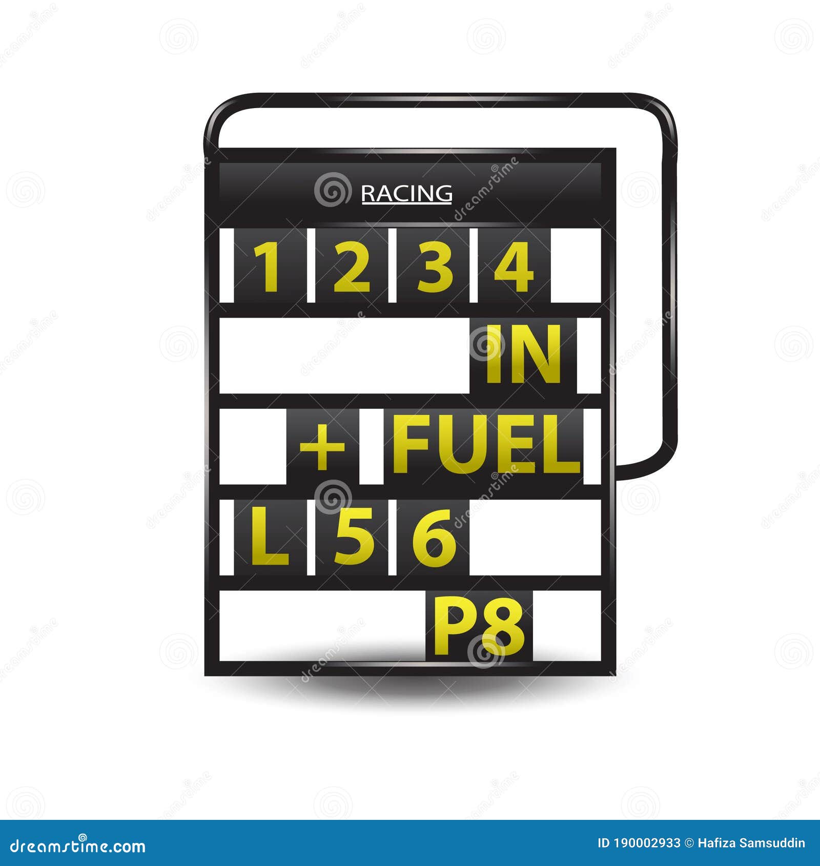 Pit Board. Vector Illustration Decorative Design Stock Vector ...