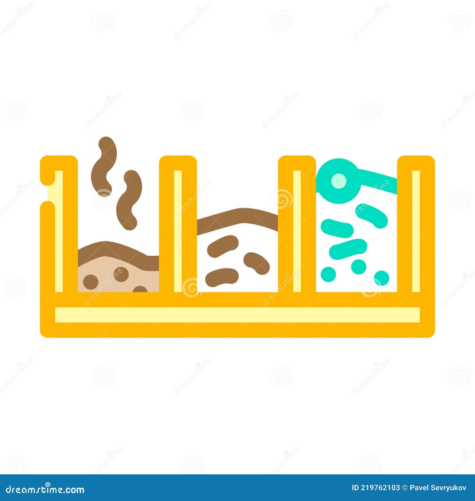 Pit Compost Color Icon Vector Illustration Stock Vector - Illustration ...