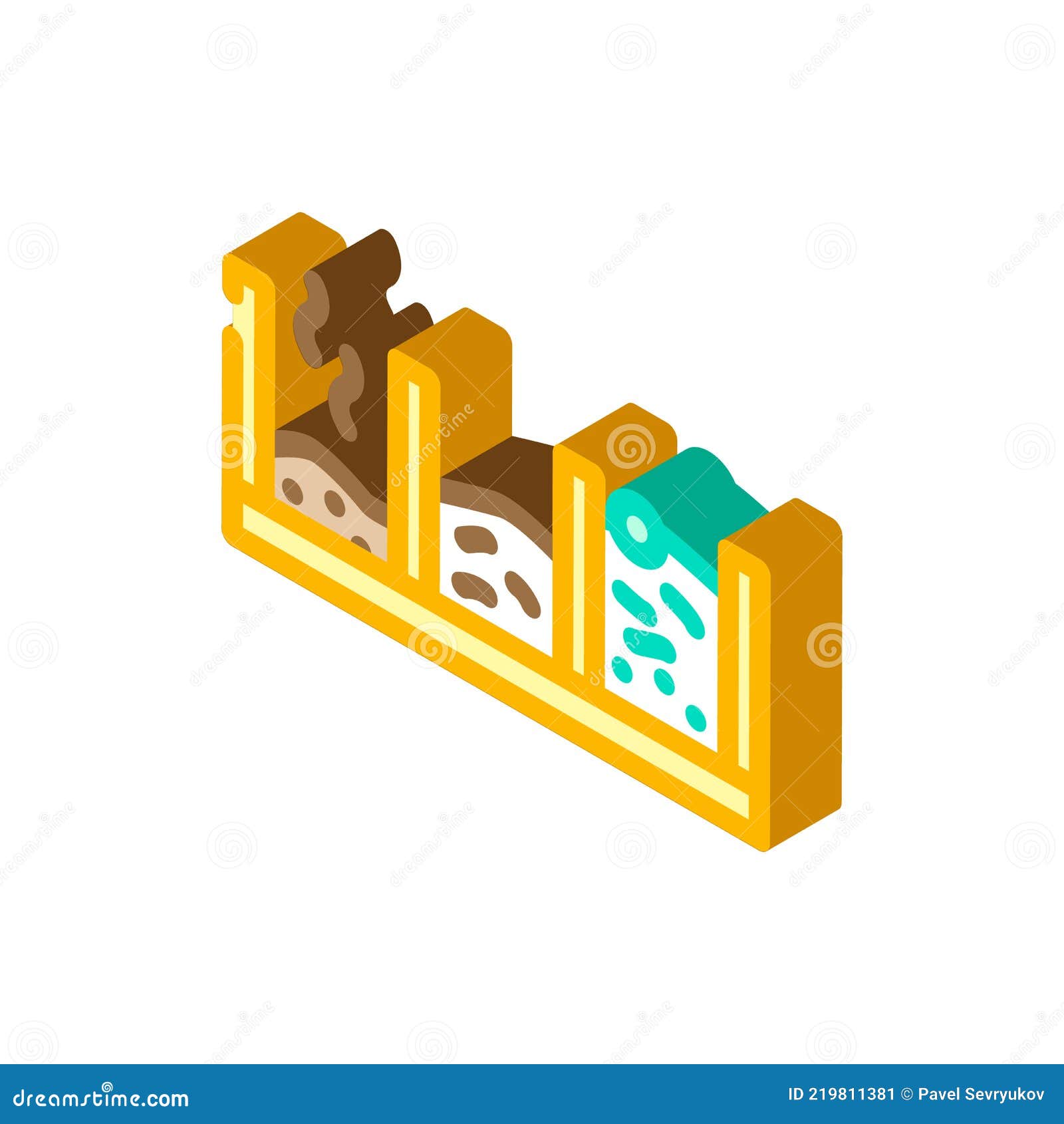 Pit Compost Isometric Icon Vector Illustration Stock Vector ...