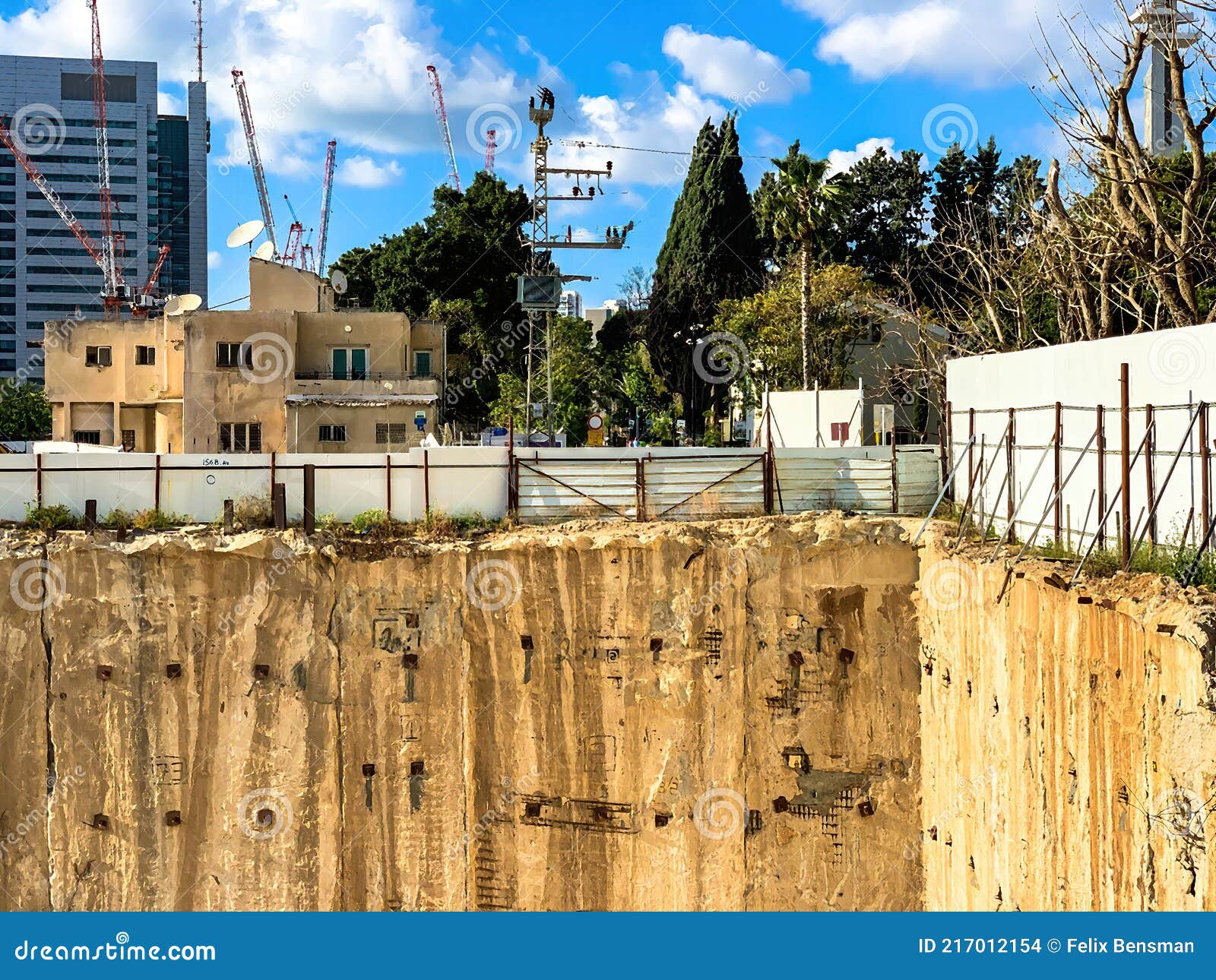 Pit for the Construction of a Multi-storey Building Stock Photo - Image ...