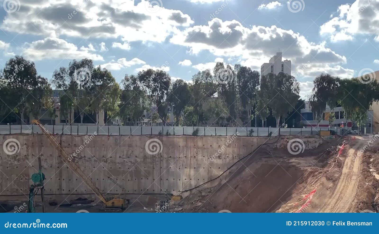 Pit for the Construction of a Multi-storey Building Stock Footage ...