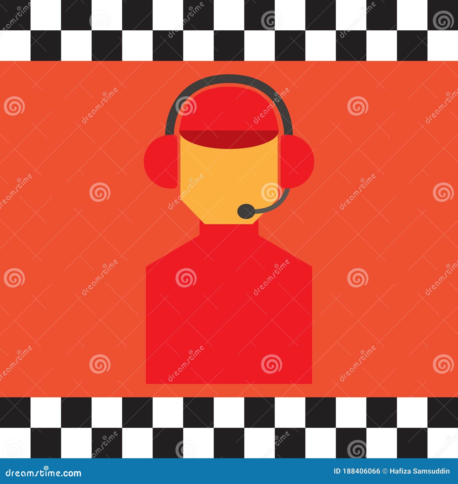 Pit Crew. Vector Illustration Decorative Design Stock Vector ...