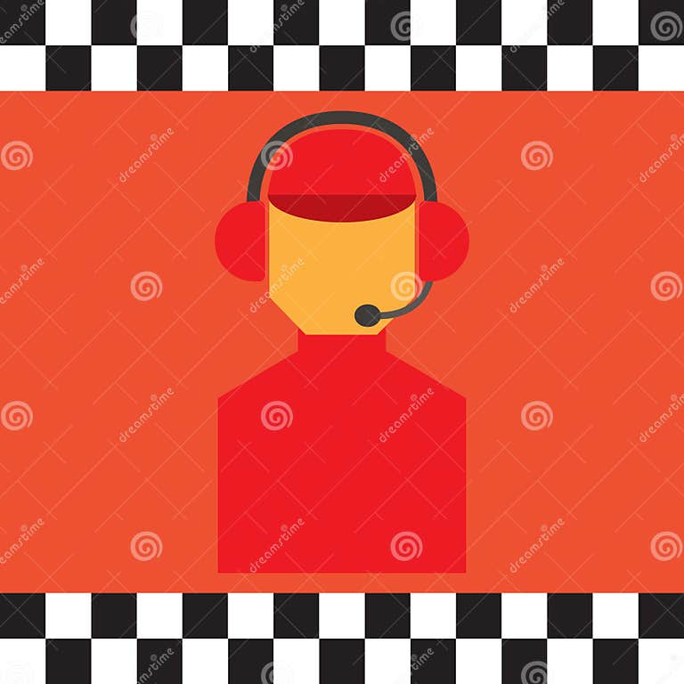 Pit Crew. Vector Illustration Decorative Design Stock Vector ...