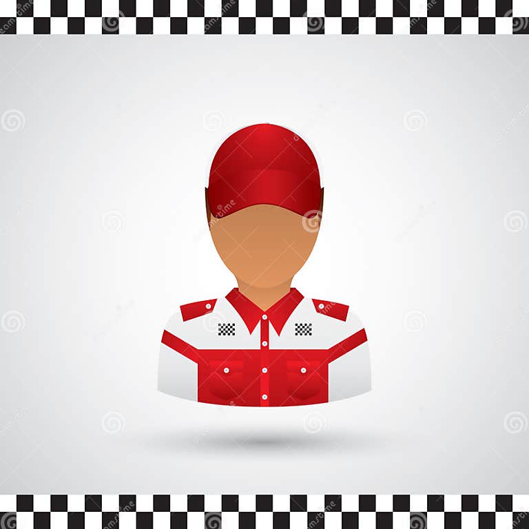 Pit Crew. Vector Illustration Decorative Design Stock Vector ...