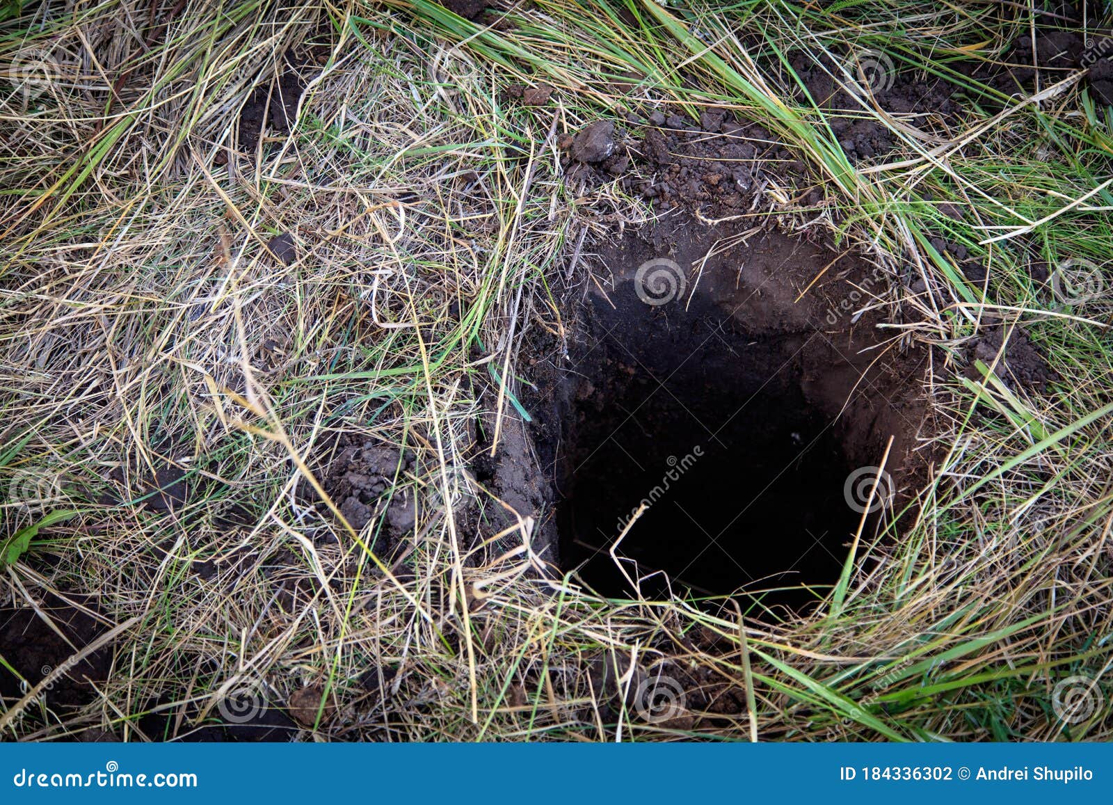 Pit Dug in the Ground Under the Foundation Stock Photo - Image of earth ...