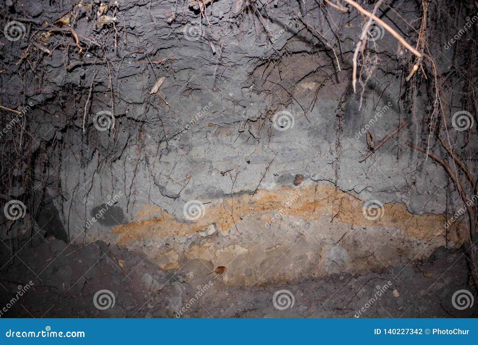Pit in the Ground at the Bottom, Inside View Stock Photo - Image of ...