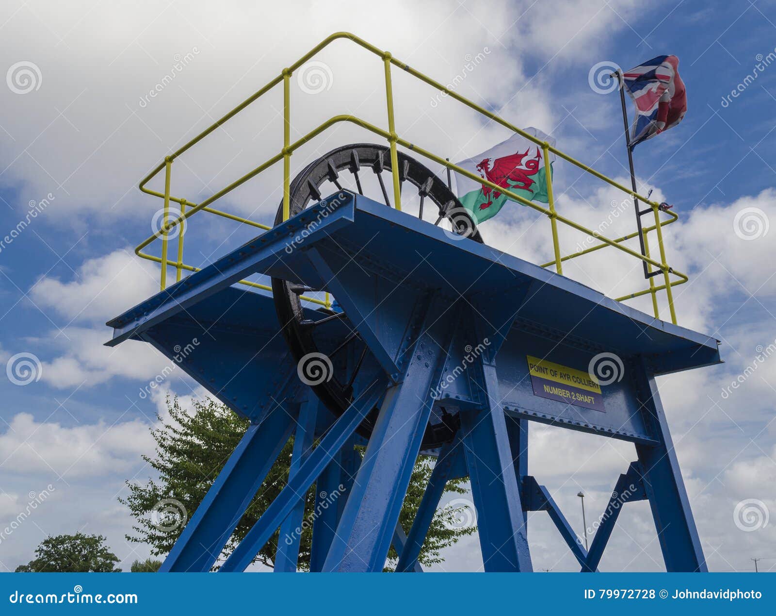 Pit head winding gear editorial stock photo. Image of shaft - 79972728