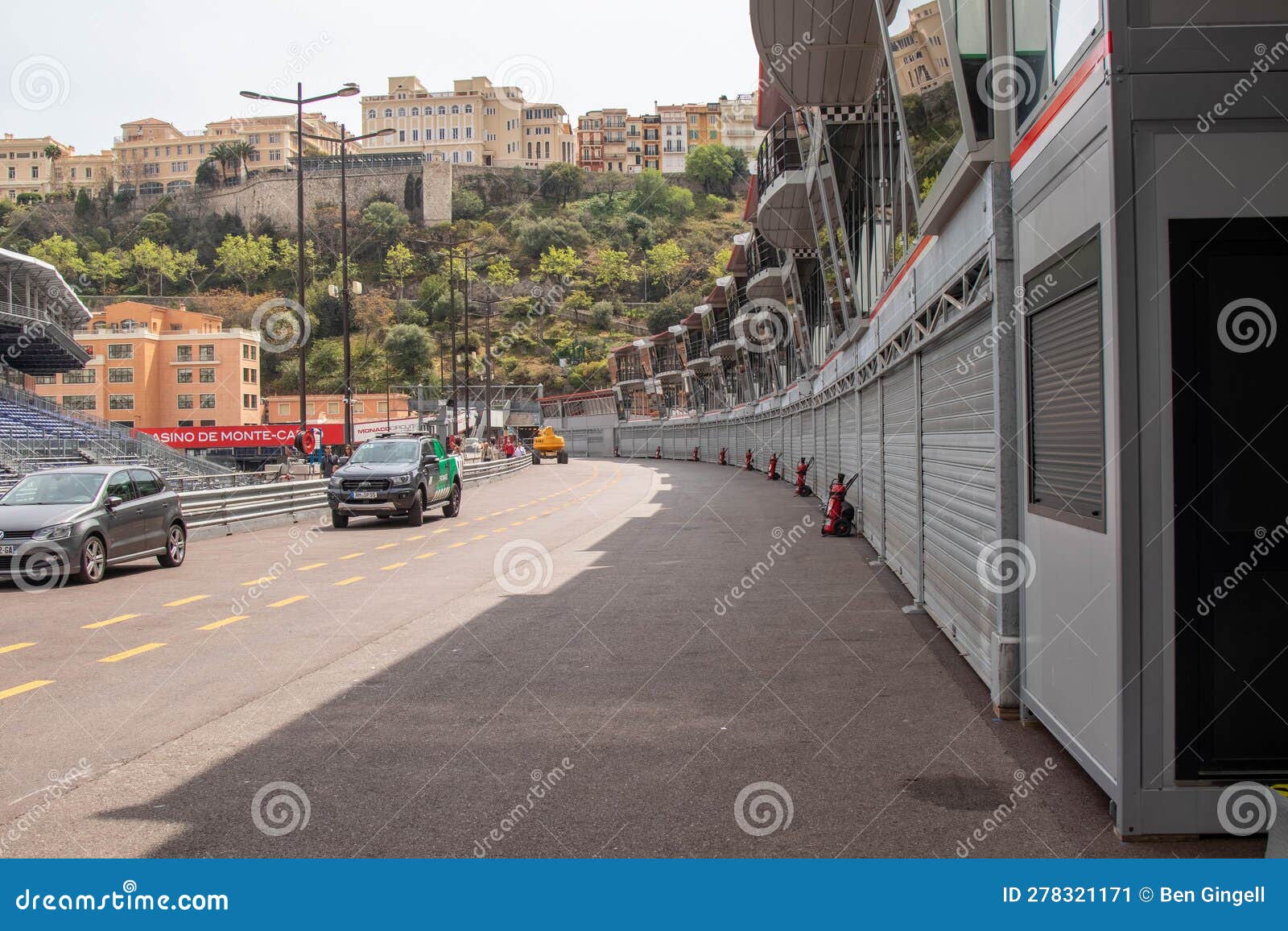 The Pit Lane of the Monaco Grand Prix Editorial Photo - Image of city ...