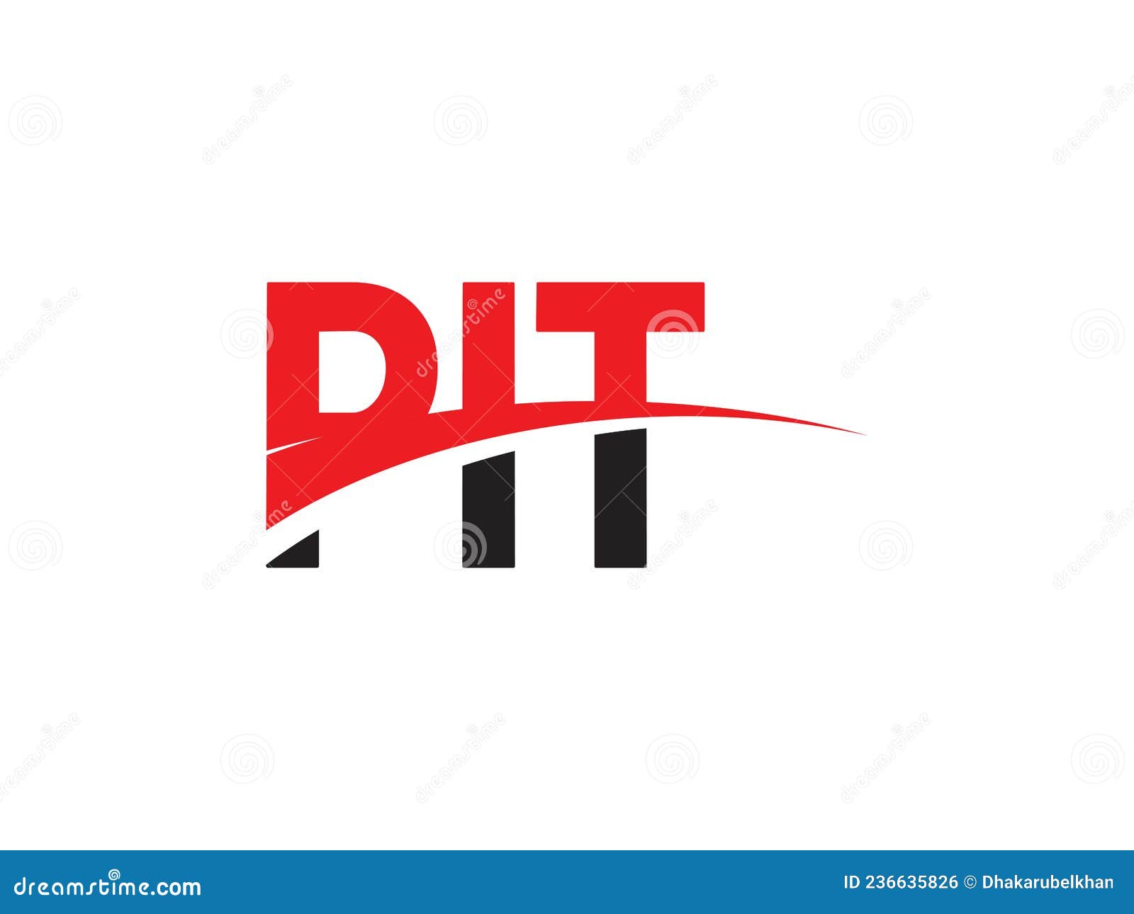 PIT Letter Initial Logo Design Vector Illustration Stock Vector ...