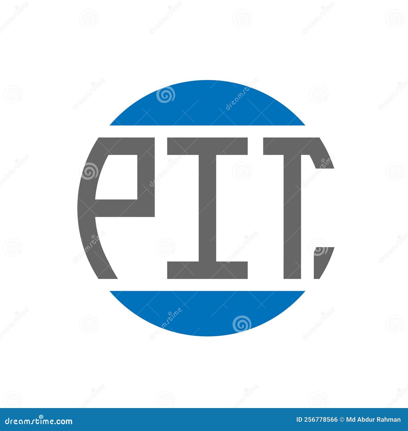 PIT Letter Logo Design on White Background. PIT Creative Initials ...