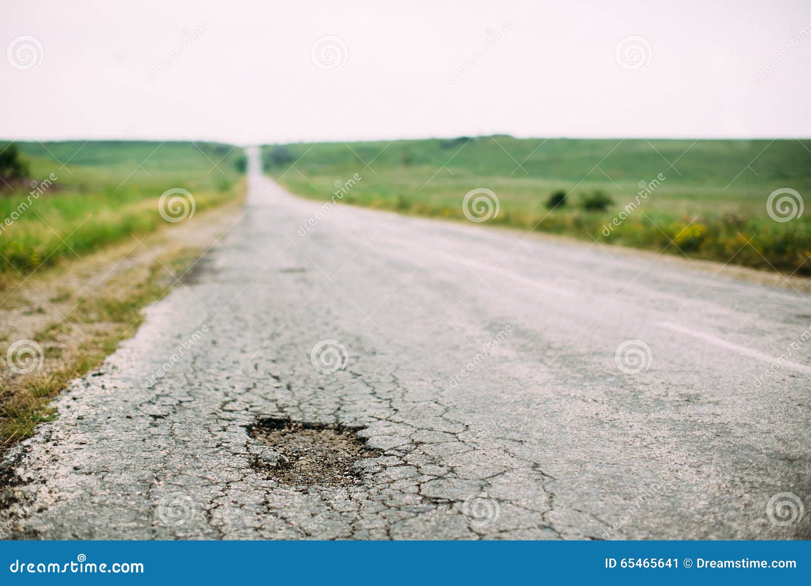 Pit on the road stock image. Image of deterioration, provincial - 65465641