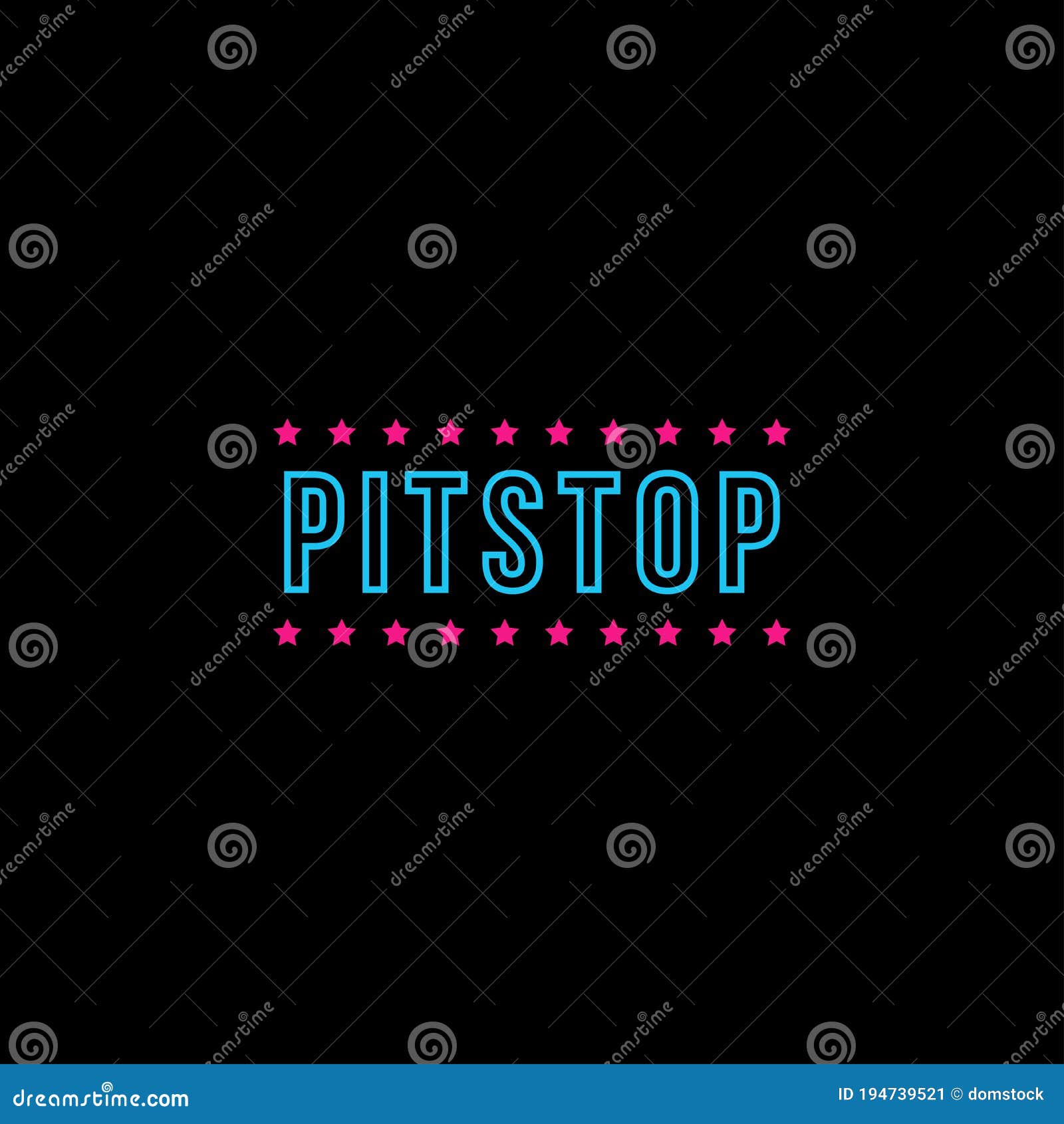 Pit Stop Wordmark Logo Icon Vector Stock Vector - Illustration of ...