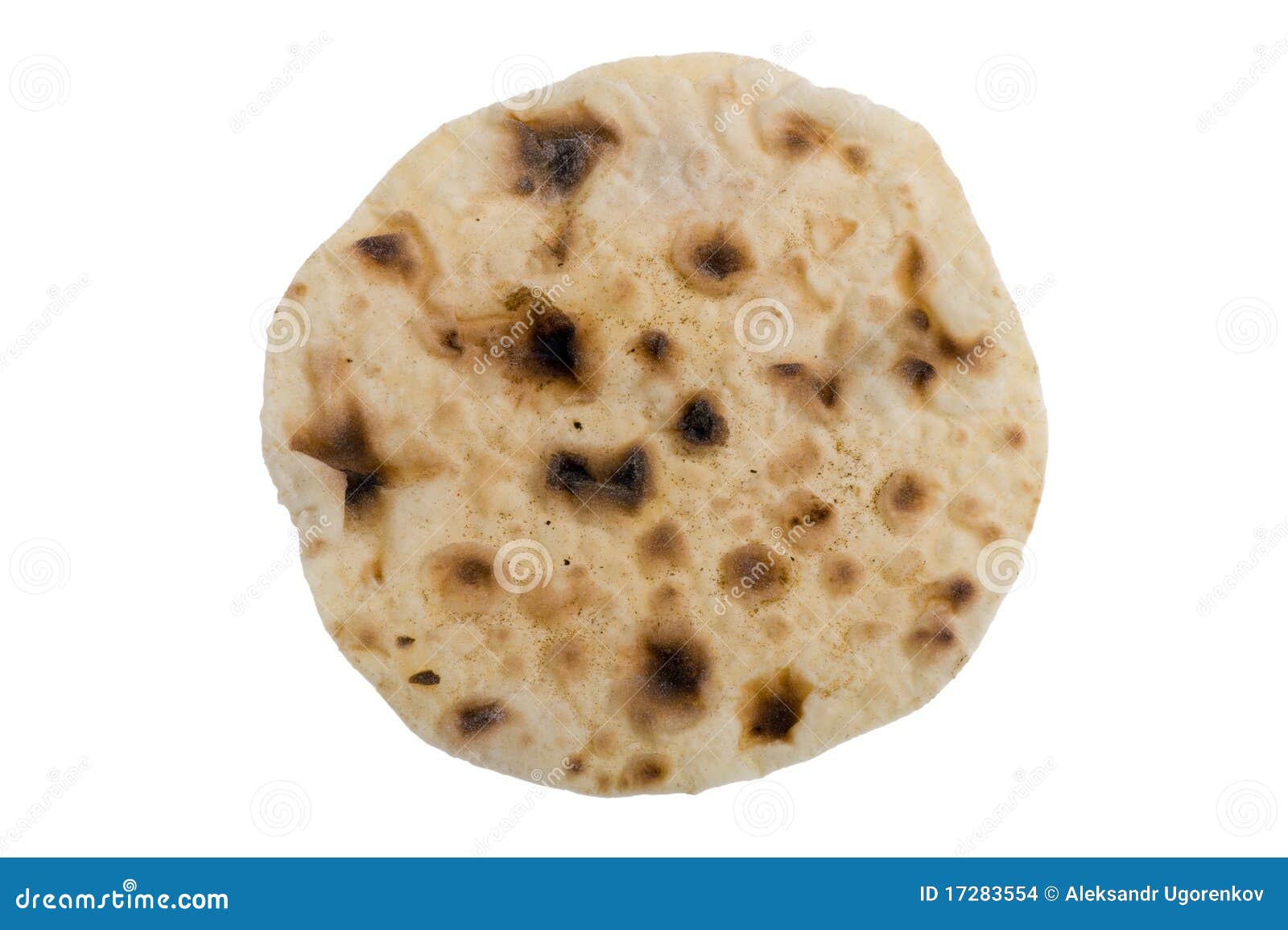 Pita Isolated on White Background Stock Photo - Image of white, meal ...