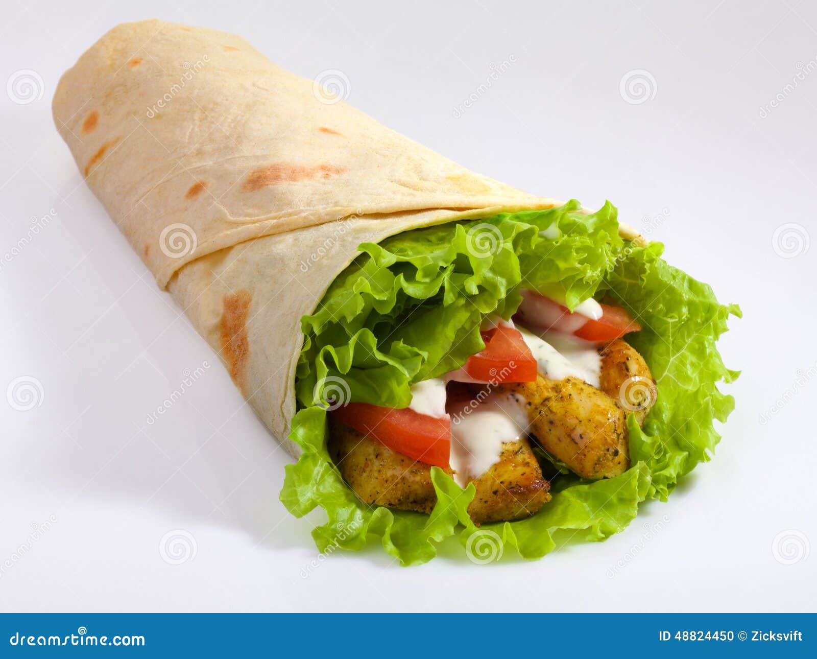 Pita kebab burrito foto de archivo. Imagen de cebolla - 48824450