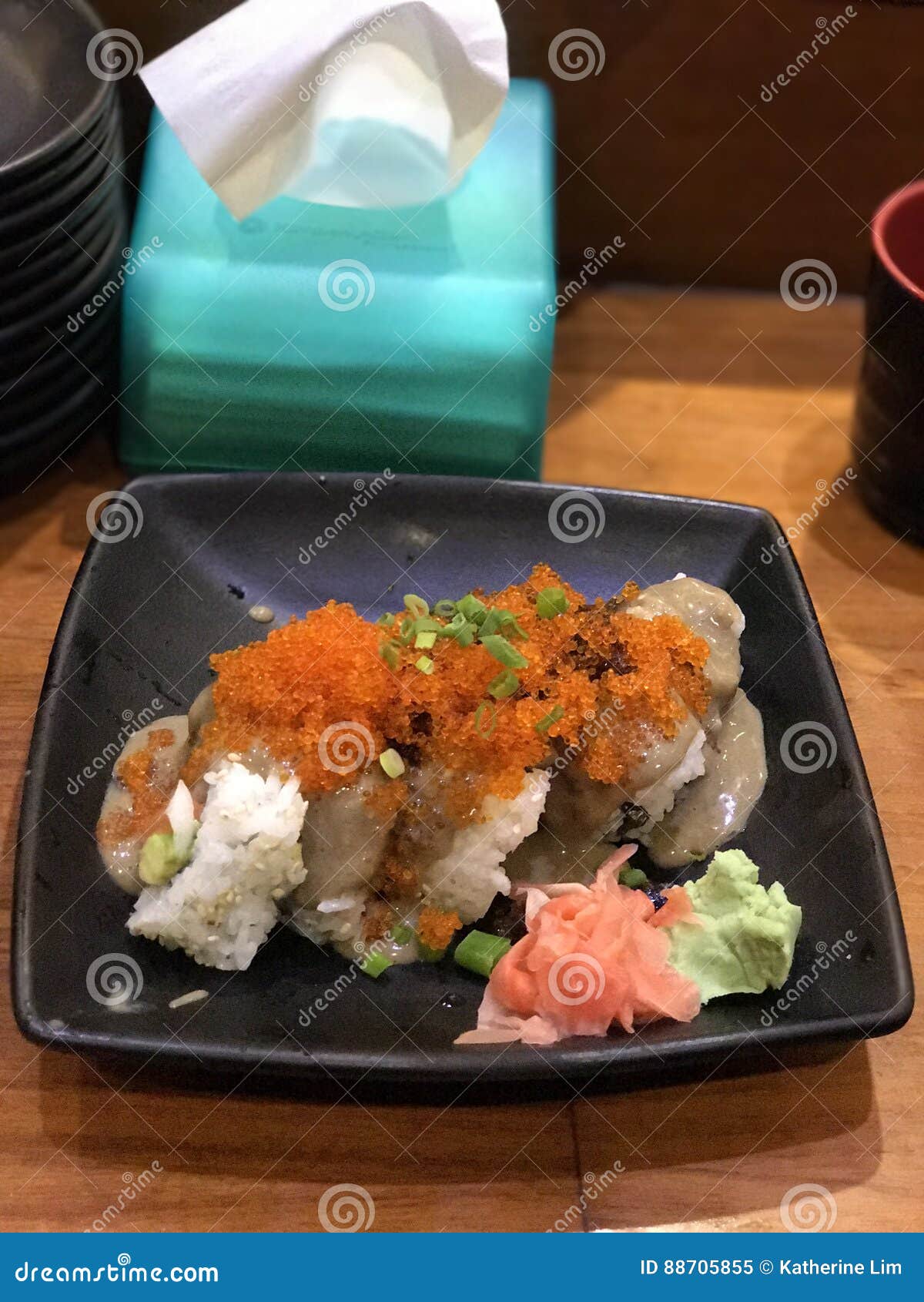 Pitan sushi stock afbeelding. Image of sushi, kuiten - 88705855