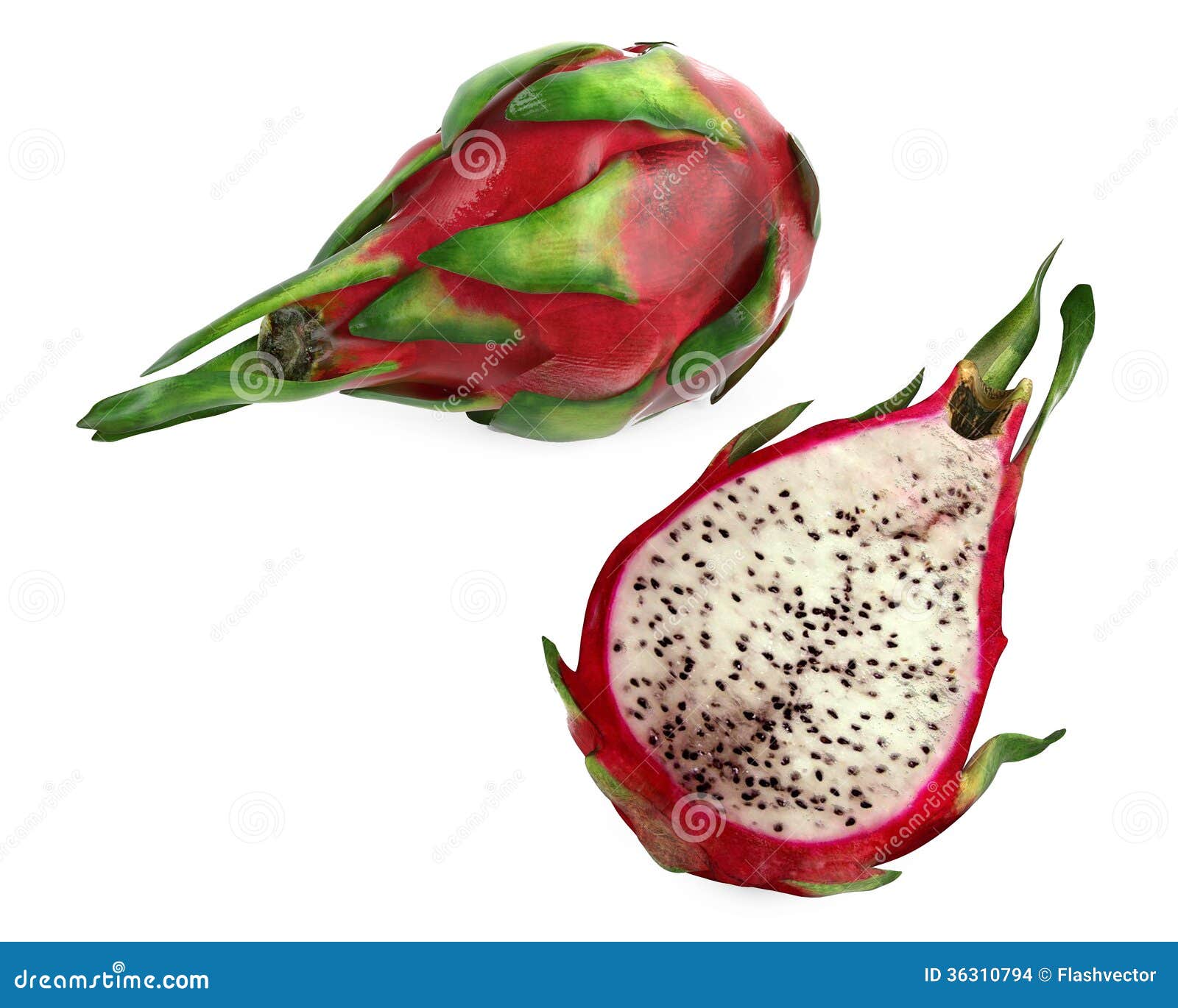Pitaya Dragon Fruit Stock Image | CartoonDealer.com #348992713
