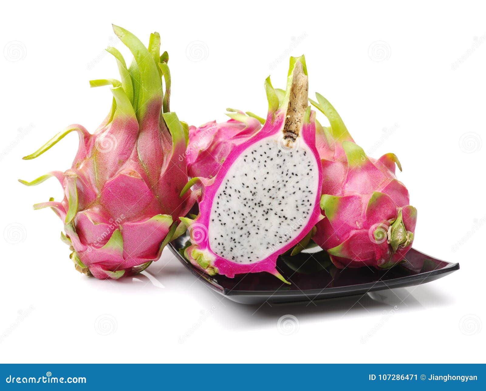 Pitaya Fruit Isolated On White Background. Ripe Pitahaya ,dragon Fruit ...